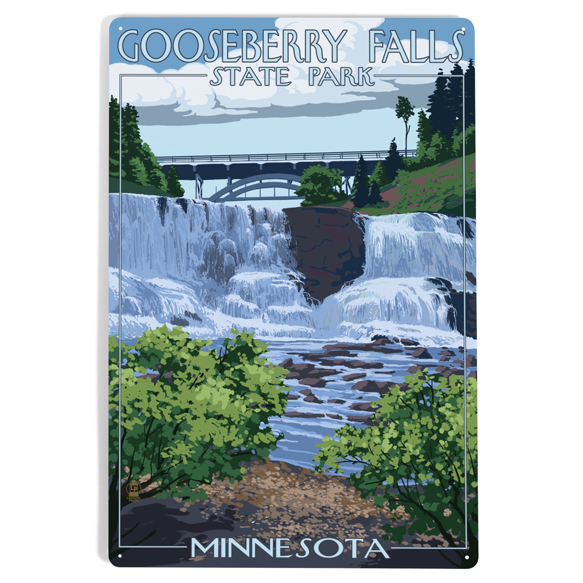 Gooseberry Falls State Park, Minnesota (12x18 Aluminum Art, Indoor ...