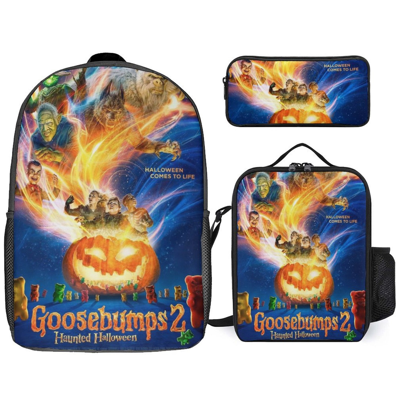 Goosebumps 2 Film Backpack With Lunch Bag Pencil Case Set Schoolbag ...