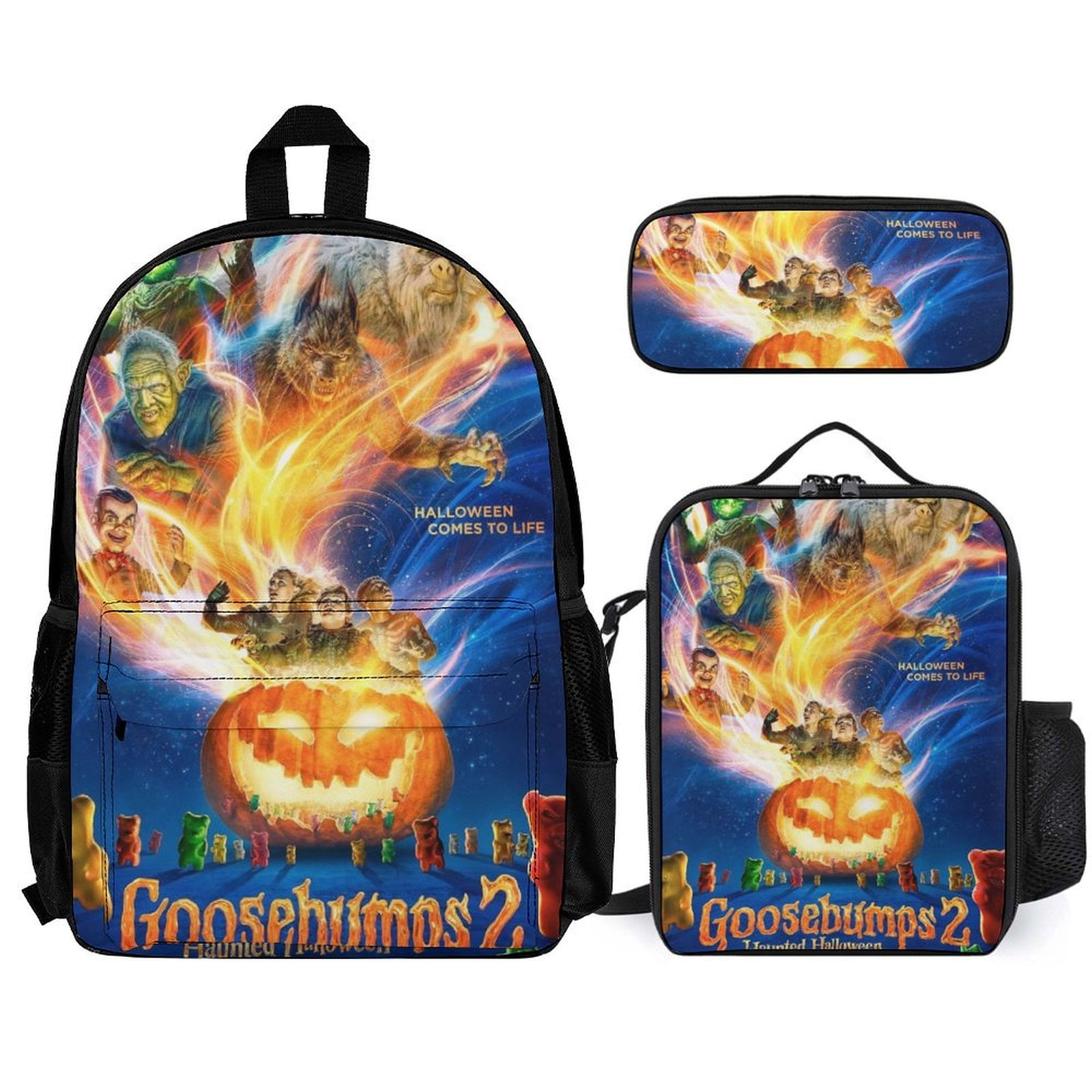 Goosebumps 2 Film Schoolbag 3-Pieces Set With Pencil Case Lunch Bag ...