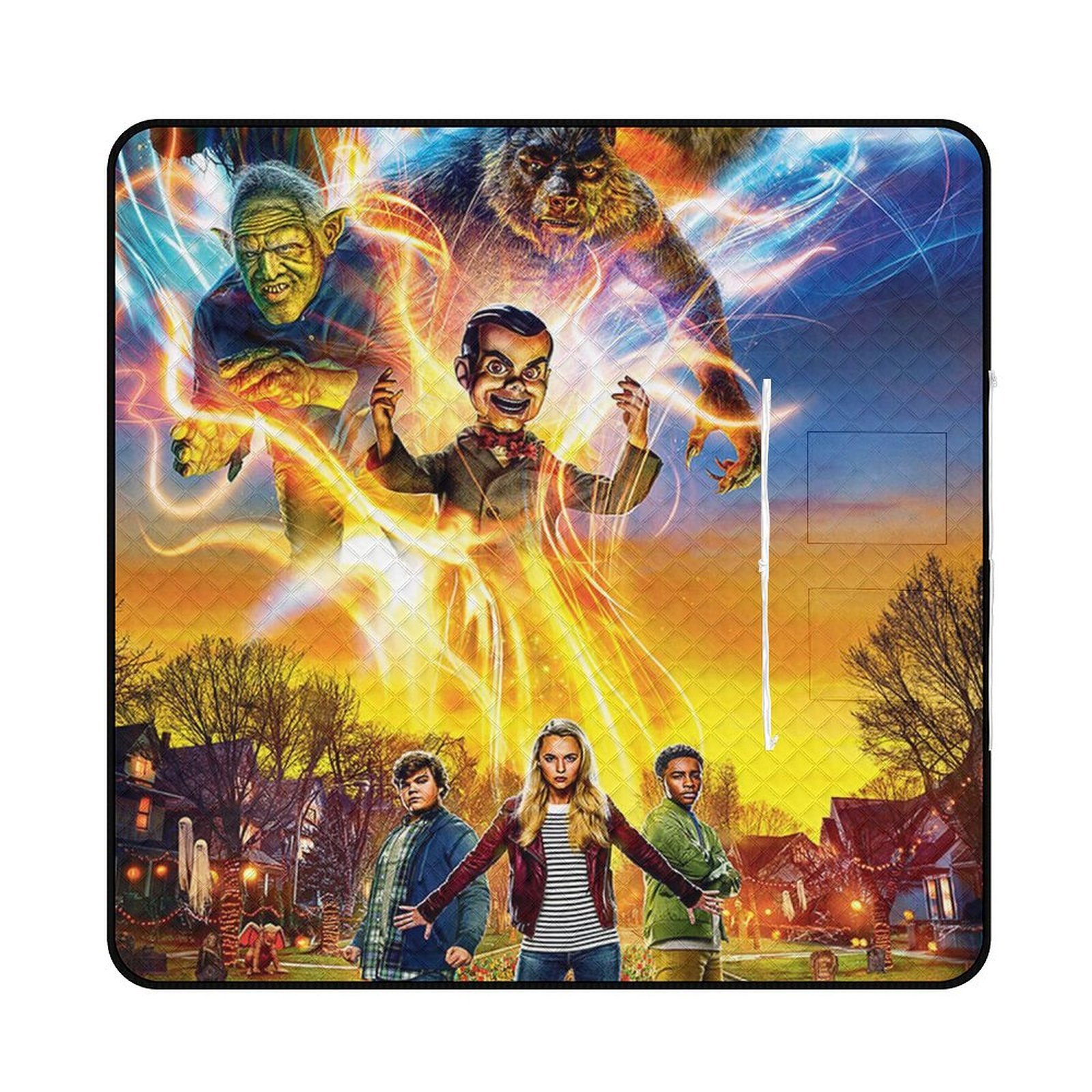 Goosebumps 2 Haunted Halloween Picnic Mat Foldable Portable Tote Bag ...