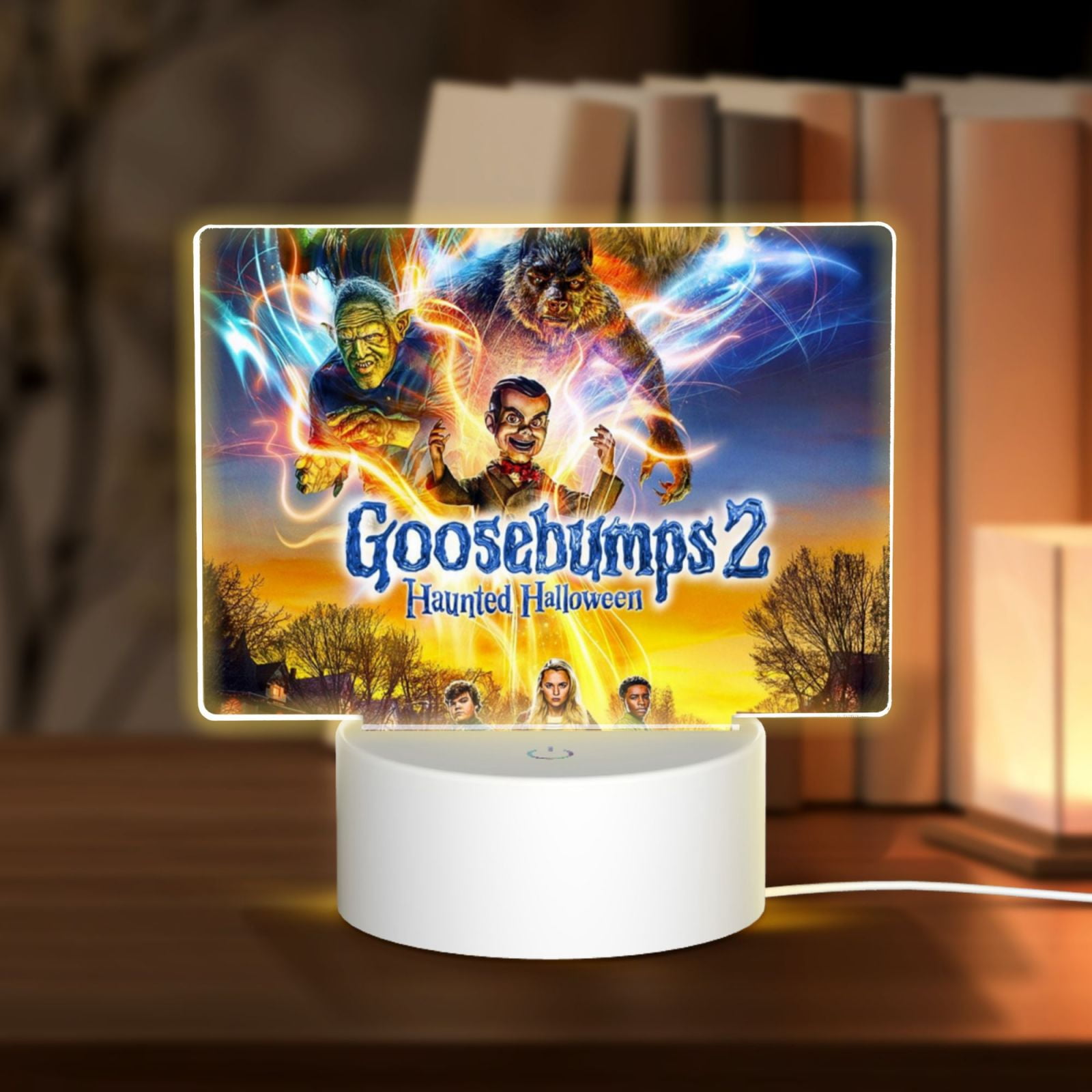 Goosebumps 2 Poster Rectangular Acrylic Night Light Adjustable 3 Light ...