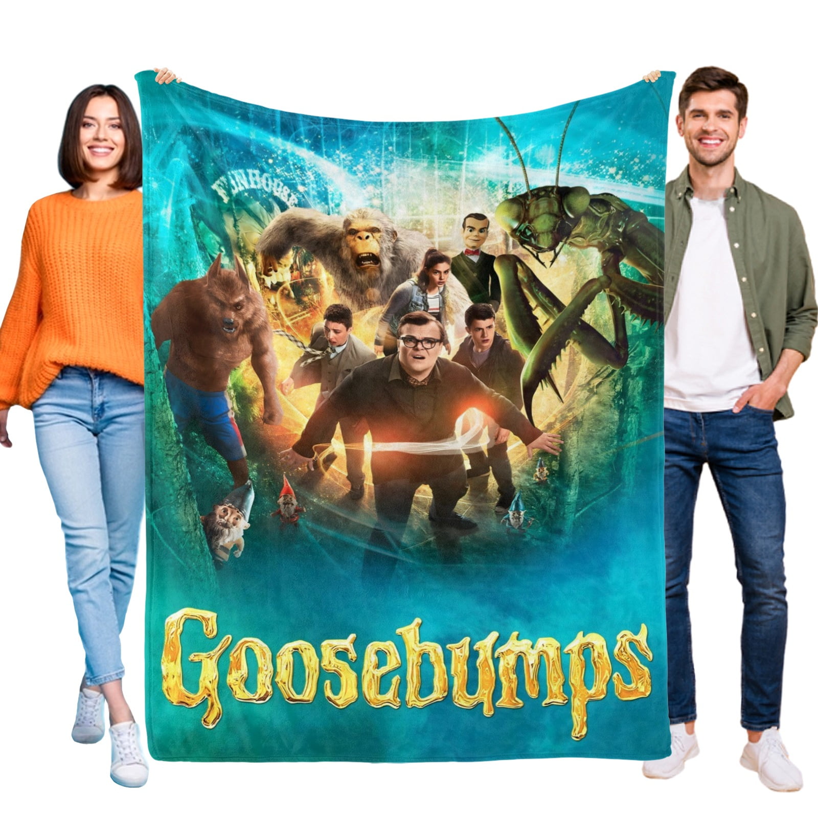 Goosebumps-Anti-Pilling Flannel Blanket Soft Lightweight Plush Fuzzy ...