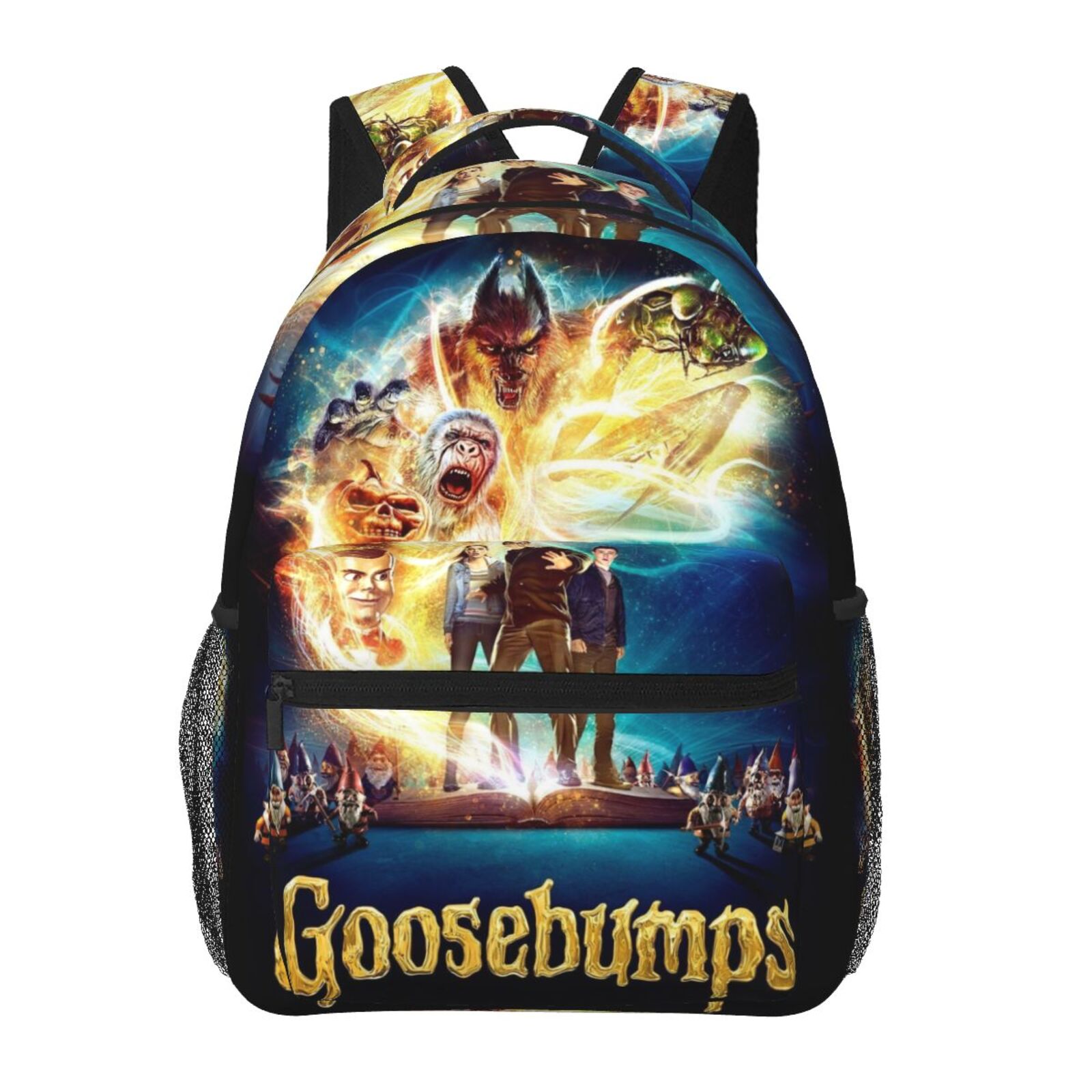 Goosebumps Backpack 3d Printed Cartoon School Bag Bookbag With Double ...