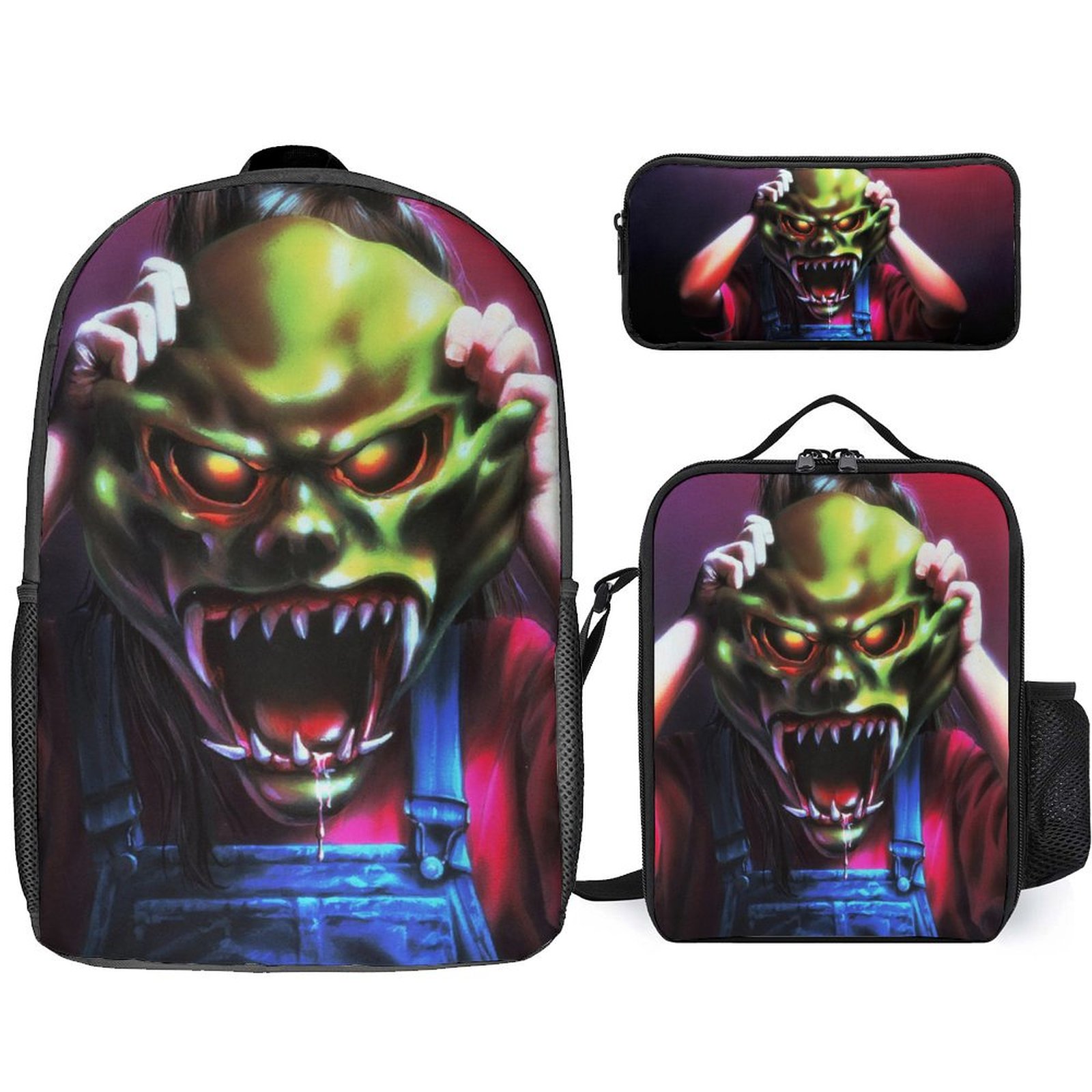 Goosebumps Backpack With Lunch Bag Pencil Case Set Schoolbag Laptop ...