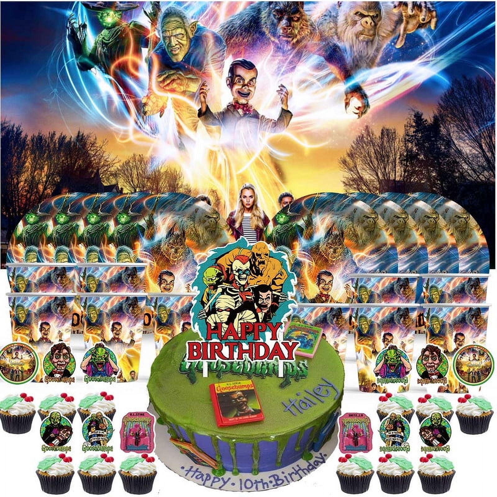 Goosebumps Birthday Cups Party Supplies Decor Backdrop Plates Fans ...