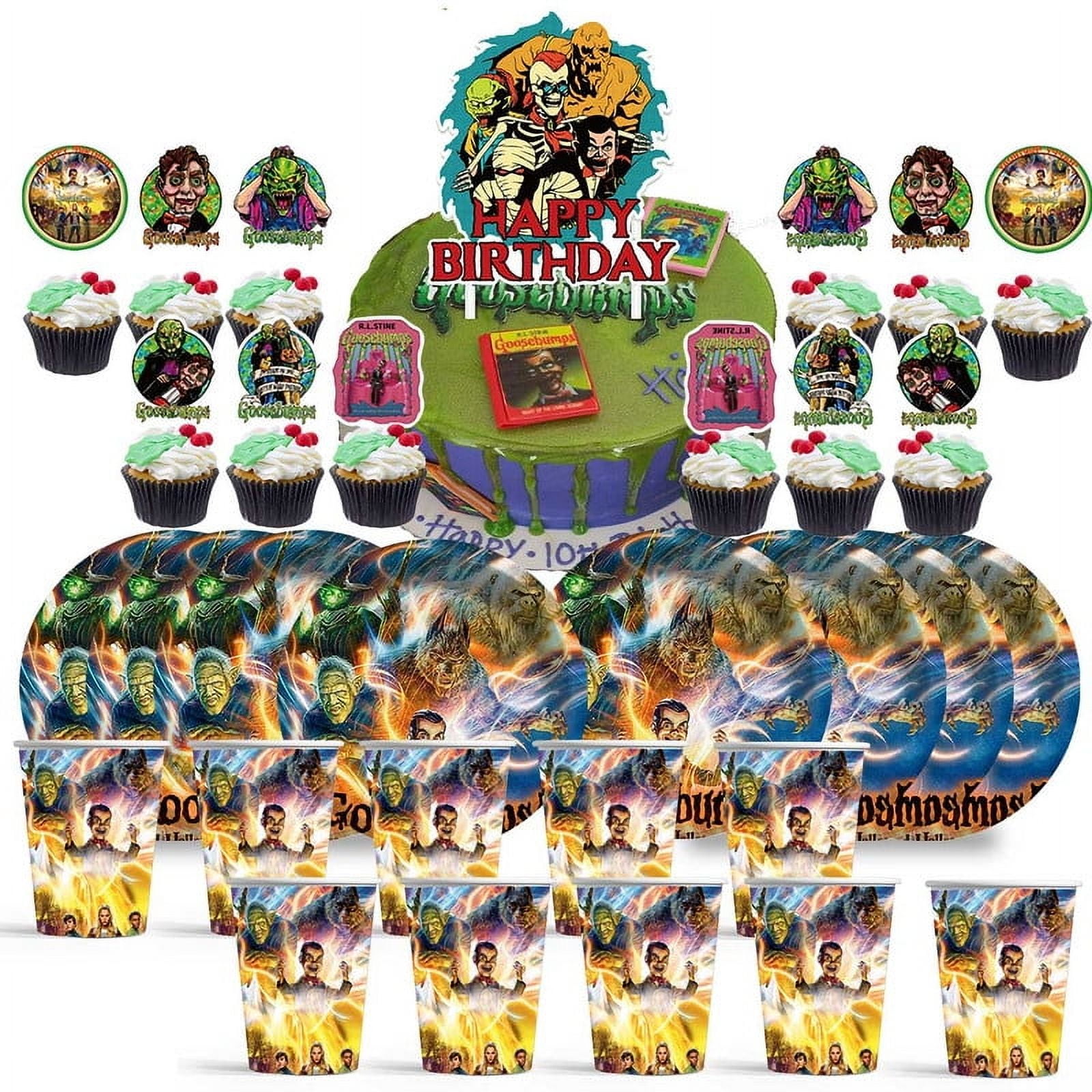 Goosebumps Birthday Cups Party Supplies Plates Fans Decorations Cake ...