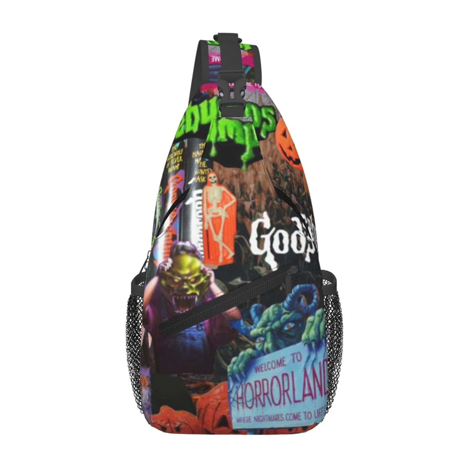 Goosebumps Crossbody Bag Casual Sling Backpack Chest Bag Multipurpose ...