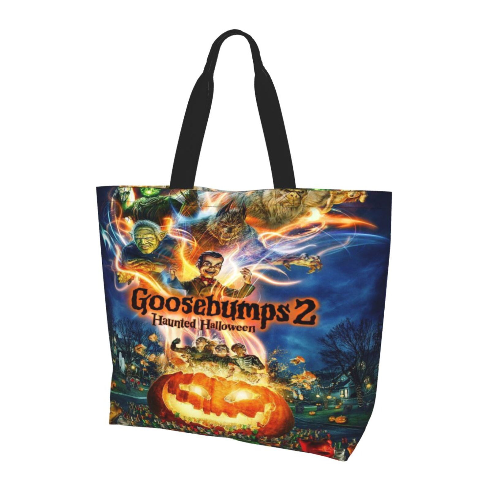Goosebumps Cute Extra Large Canvas Tote Bag for Gym Beach Travel ...