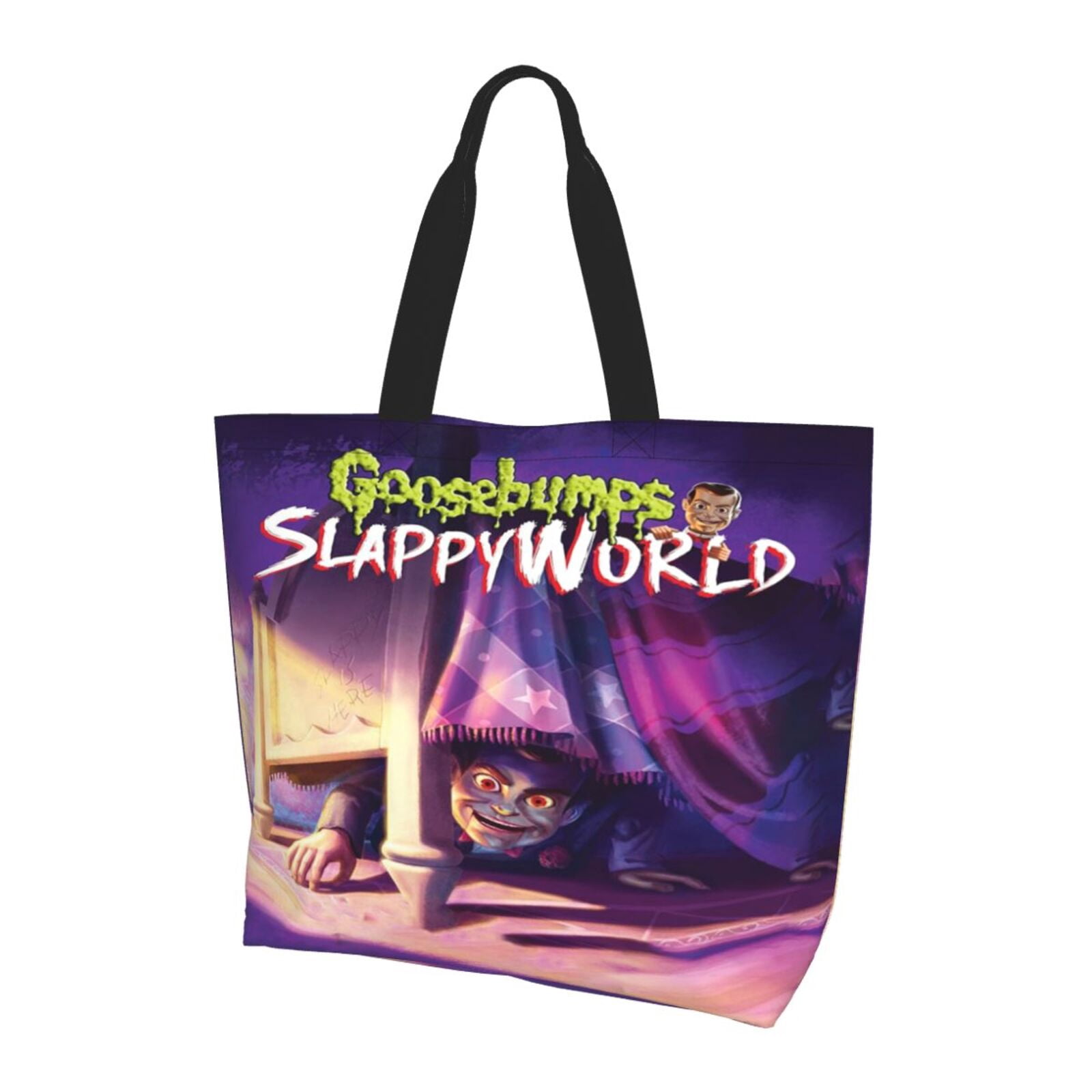 Goosebumps Cute Extra Large Canvas Tote Bag for Gym Beach Travel ...