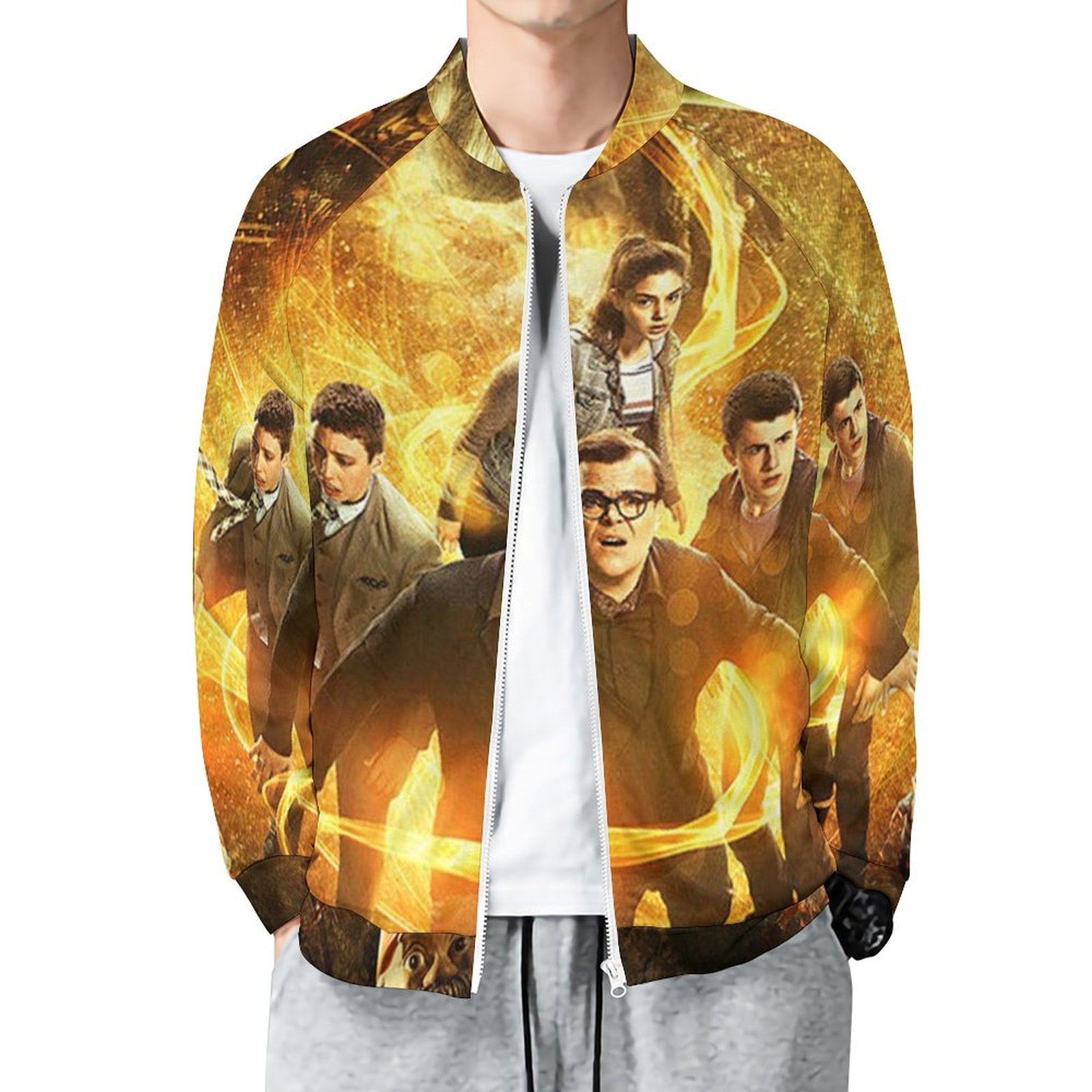 Goosebumps Fashion Jacket Mens Windbreaker Coat Lightweight Zipper ...