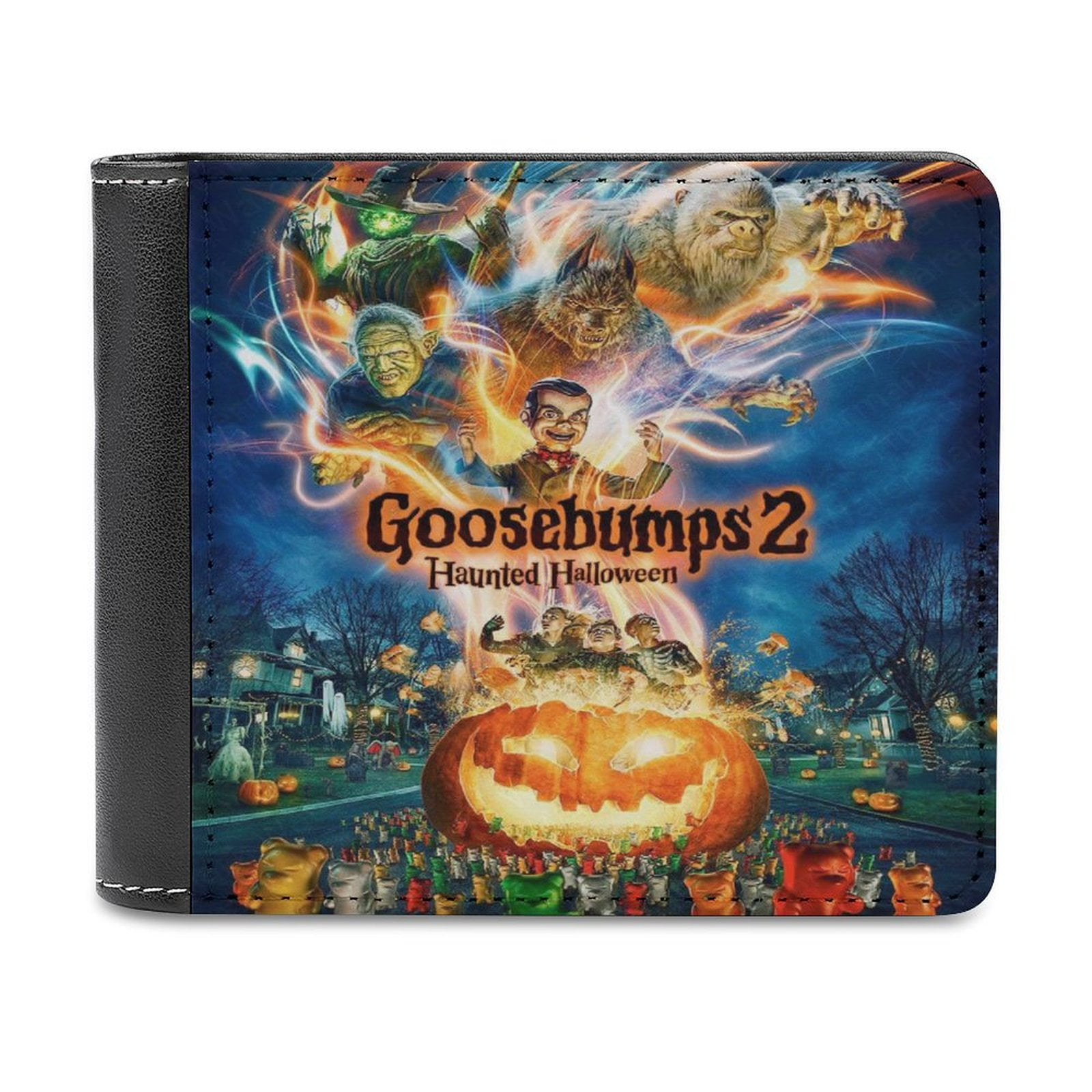 Goosebumps Leather Wallet Mens Wallets Slim Durable Bifold Wallets with ...