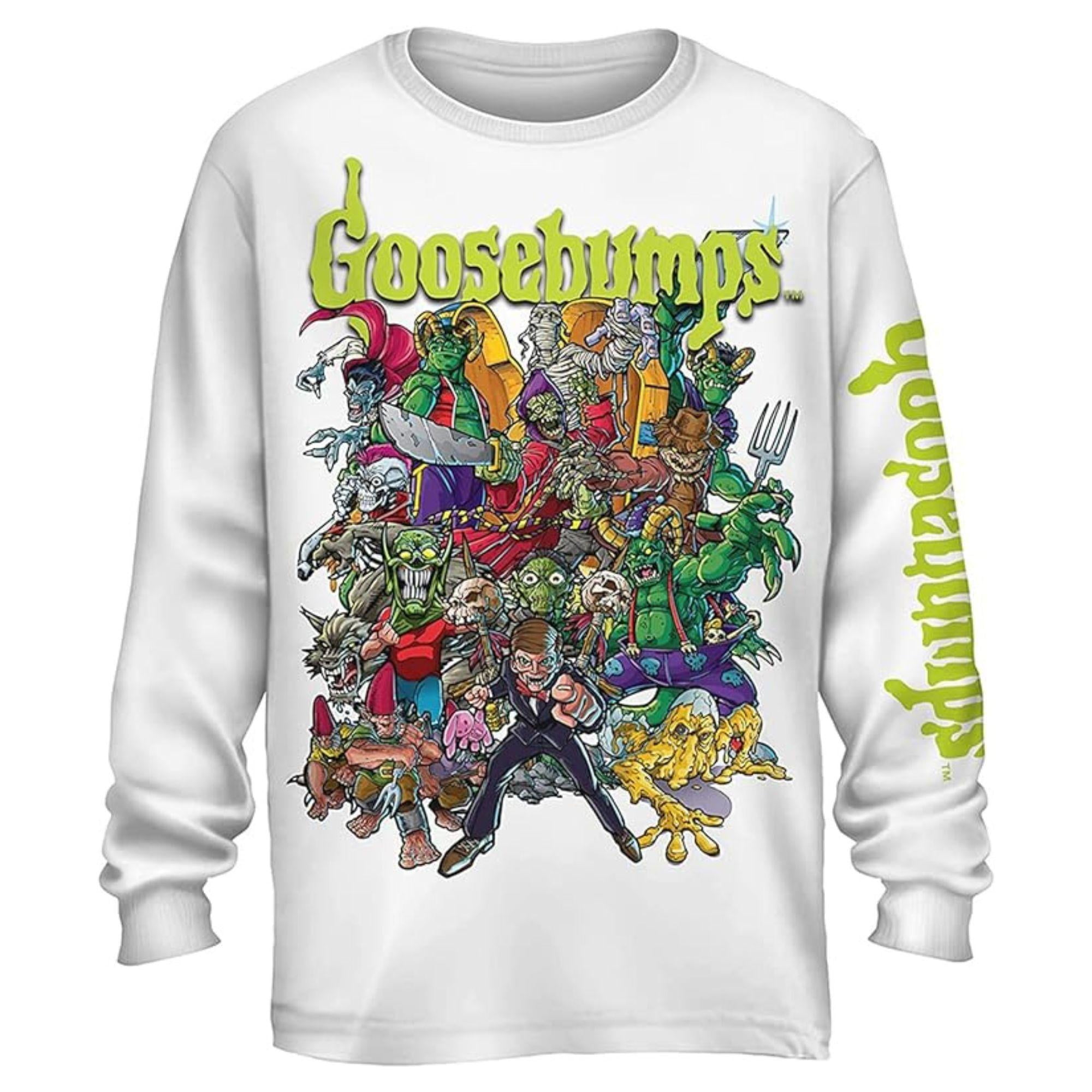 Goosebumps Officially Licensed Mens Long Sleeve Graphic Tee Shirt ...