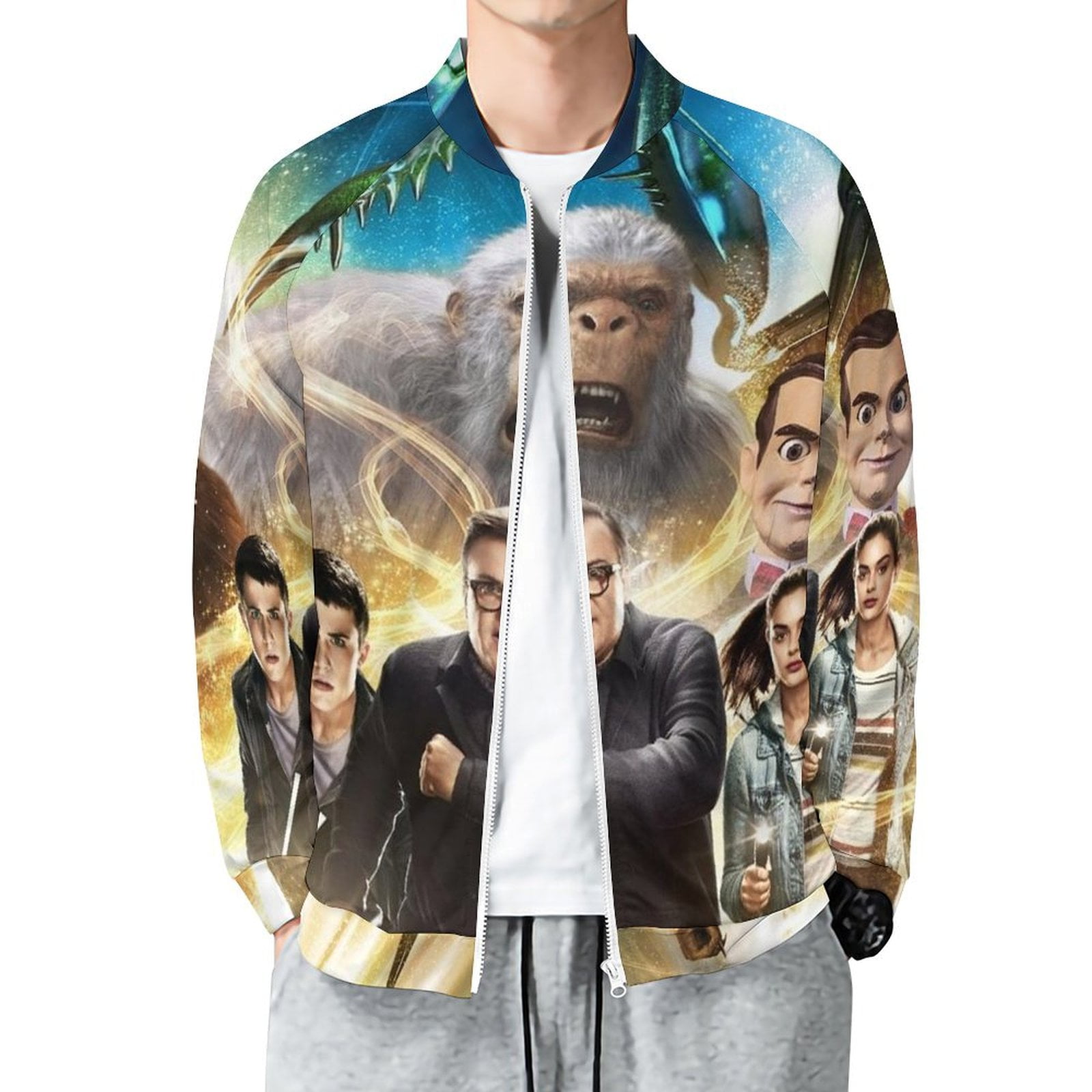 Goosebumps Poster Fashion Jacket Mens Windbreaker Coat Lightweight ...
