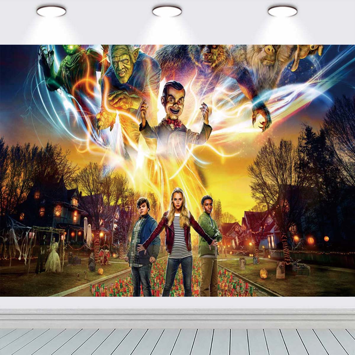 Goosebumps school Backdrop Party Supplies Taspestry Background Banner ...