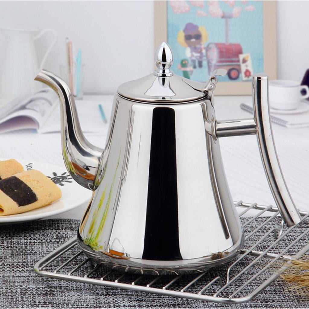 Gooseneck Kettle Stainless Steel Teapot Drip Kettle, Metal Coffee ...