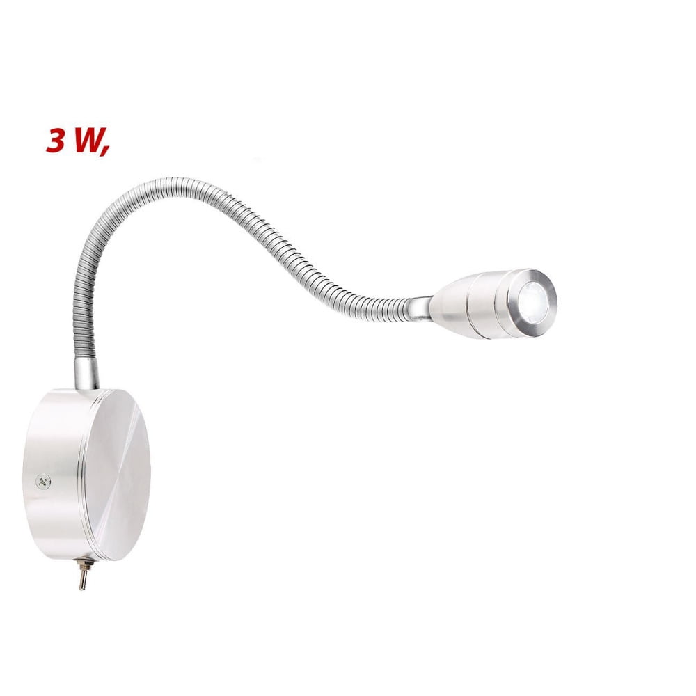 Gooseneck Lamp Bed: Led Bed & Reading Light With Gooseneck, Wall ...