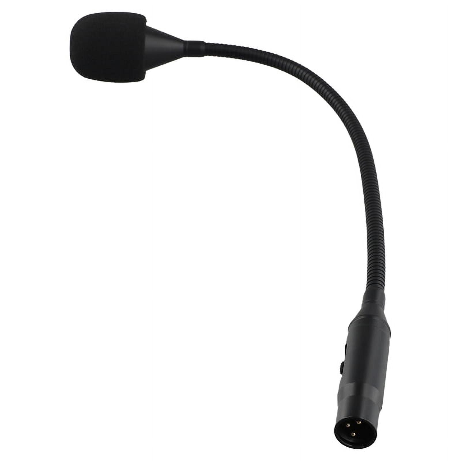 Gooseneck Microphone 3 Pin Flexible Noise Reduction Gooseneck Plug in ...
