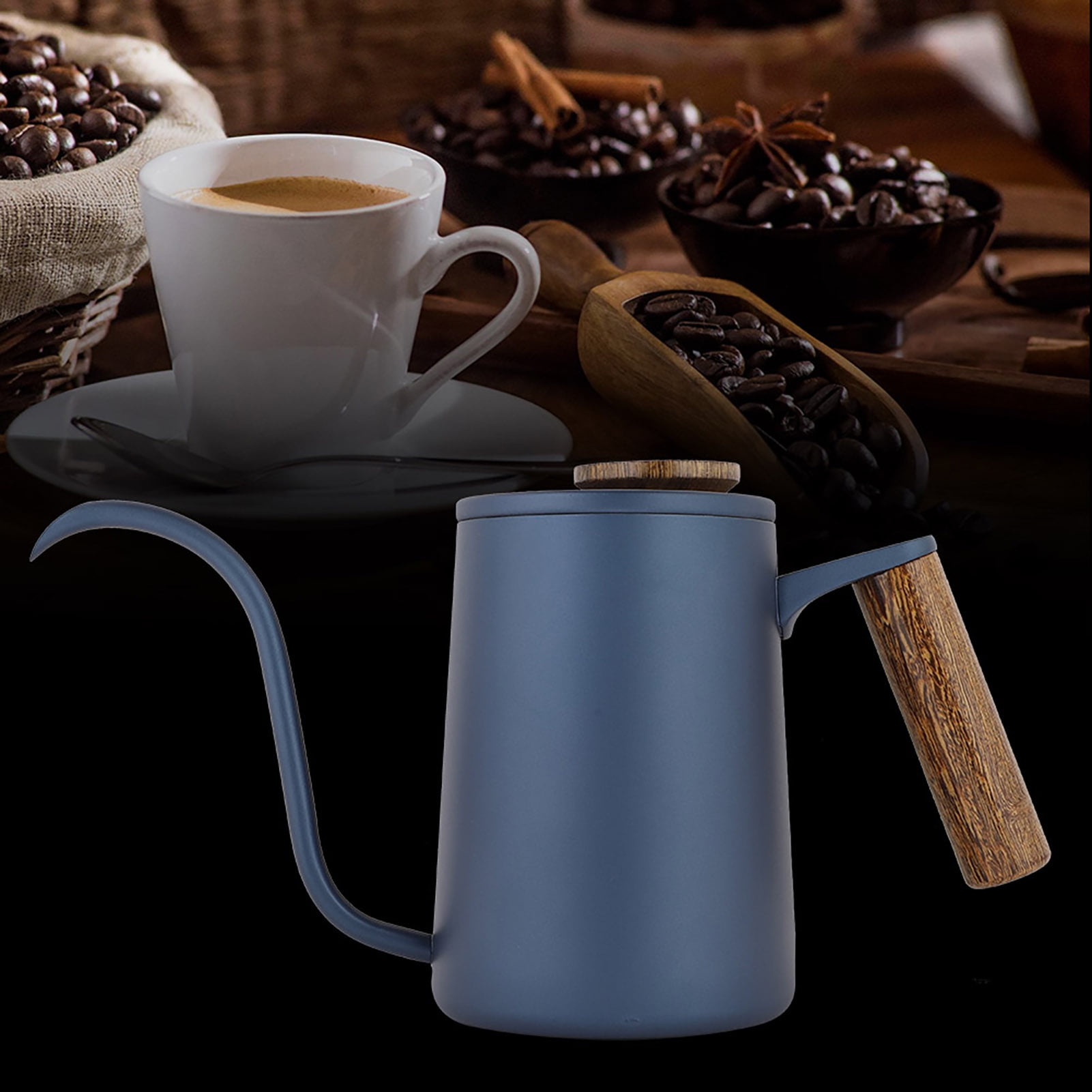 Gooseneck Pour Over Coffee Kettle 20.3 oz Stainless Steel Hand Drip ...