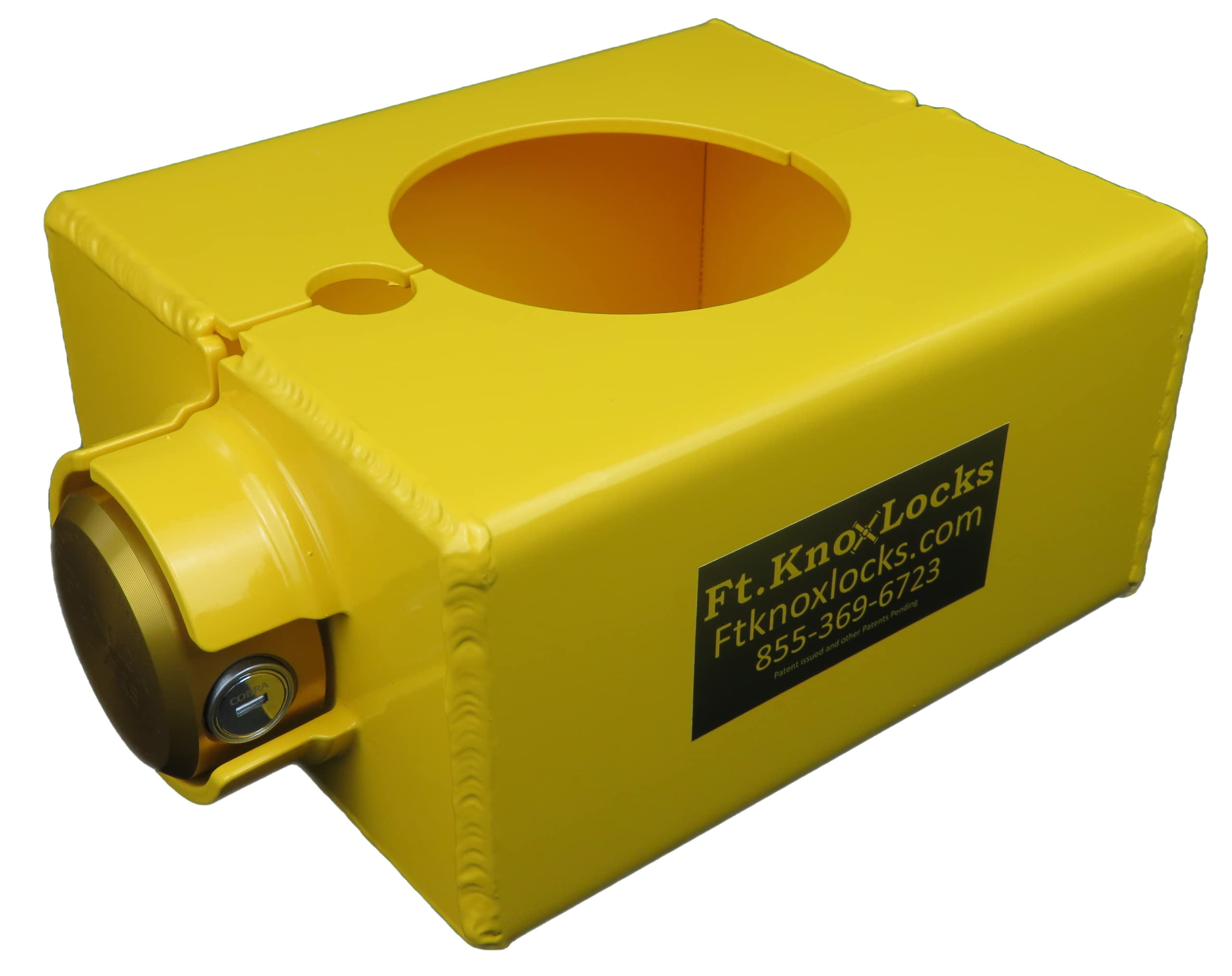 Gooseneck ROUND TUBE Lock includes Cobra-Sidewinder puck lock - Walmart.com