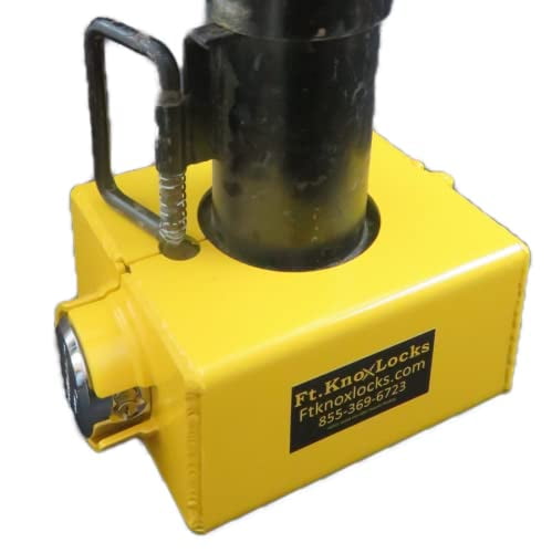 Gooseneck Round Tube Coupler/Hitch Trailer Lock with Trimax Puck Lock ...