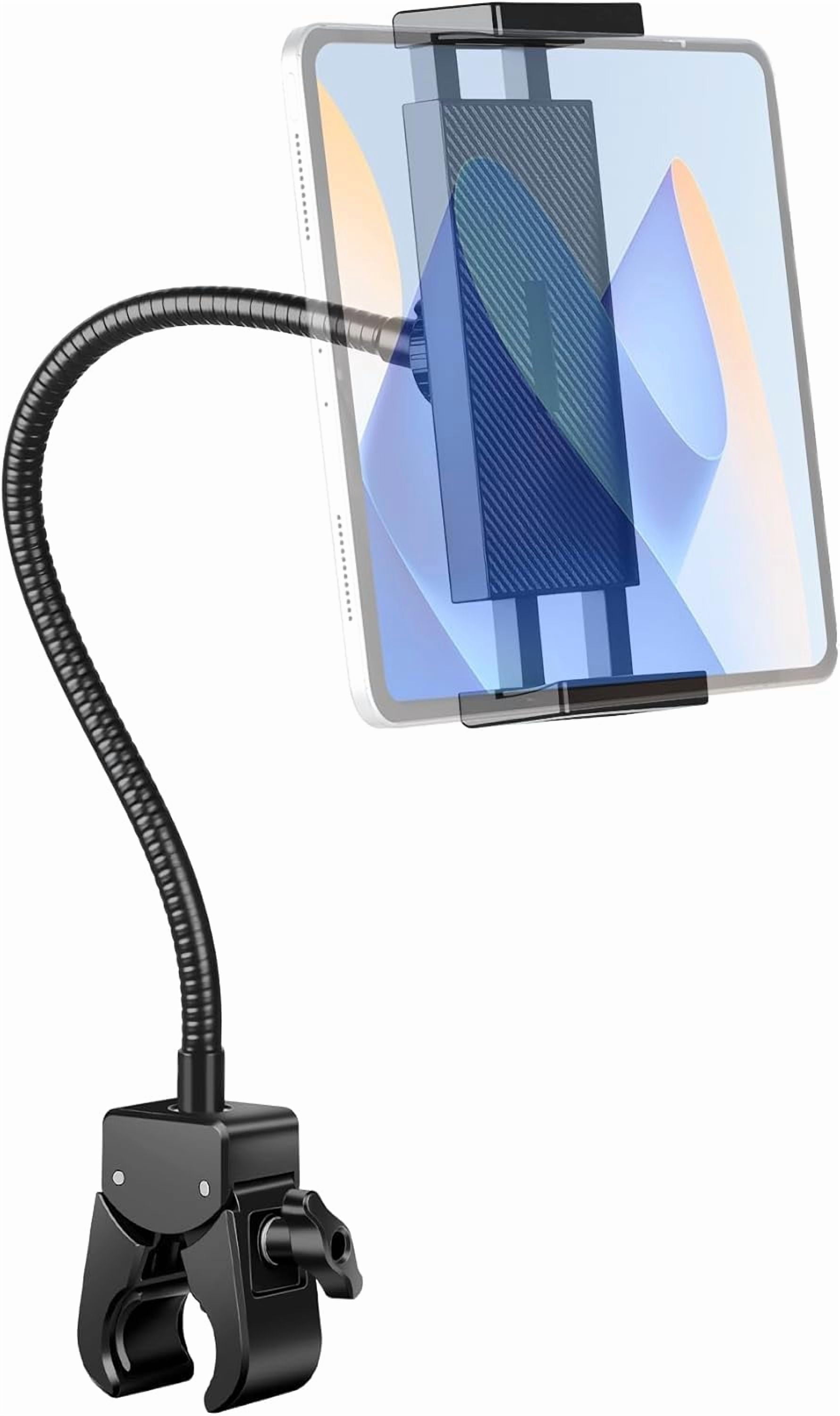 Gooseneck Tablet Holder, iPad Holder for Stroller/Treadmill/Golf Cart/Boat/Mic Stand/Wheelchair ...