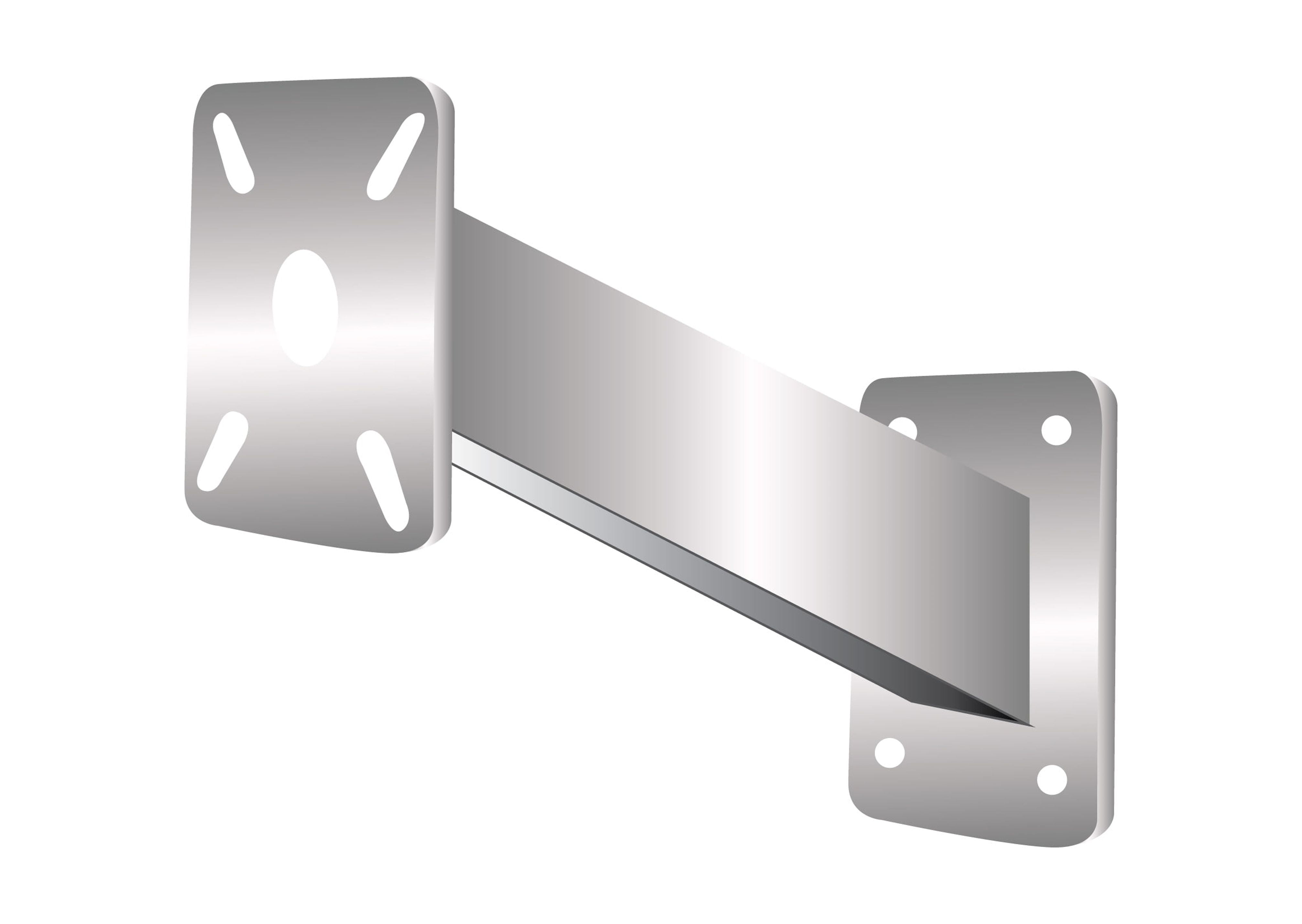 Gooseneck Universal Aluminum Pedestal Pad Mount Post Gate Entry White 2 ...