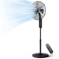 Goosiay 16" Oscillating Pedestal Fan with Remote Control, 10H Timer ...