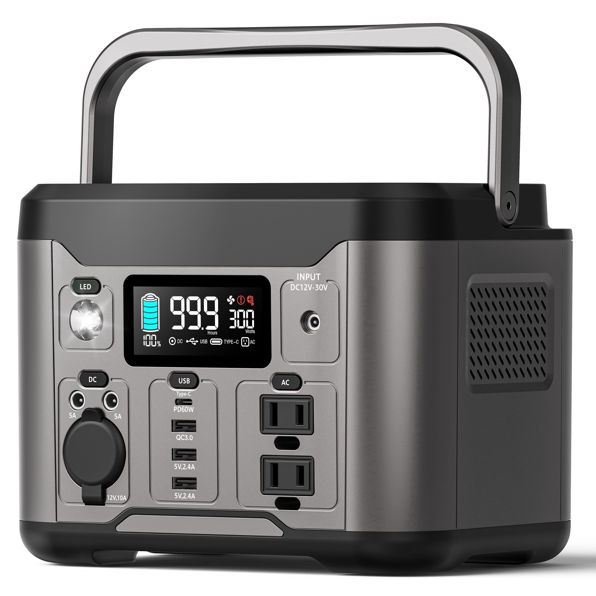 Goosiay 300W 296Wh Portable Power Station Battery with 60W PD and Pure ...