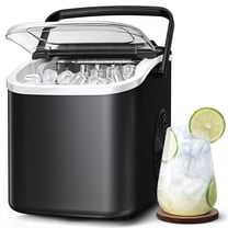 Ice Maker, Nugget Ice Machine Countertop with Basket, Scoop and ...