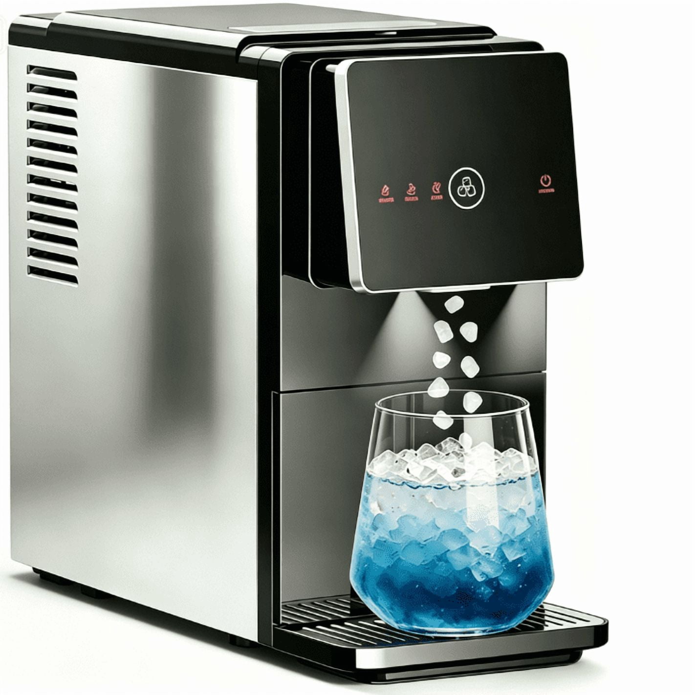 Goosiay Countertop Nugget Ice Maker, 33LBS/24H Portable Crushed Ice ...