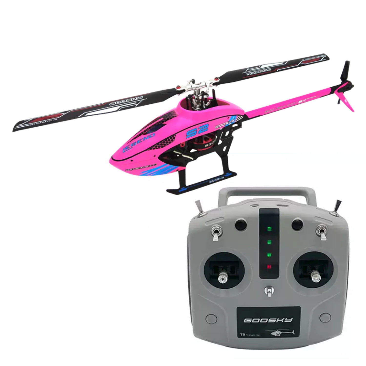 Goosky Legend S2 Helicopter (RTF) - Pink (MODE 2) - Walmart.com