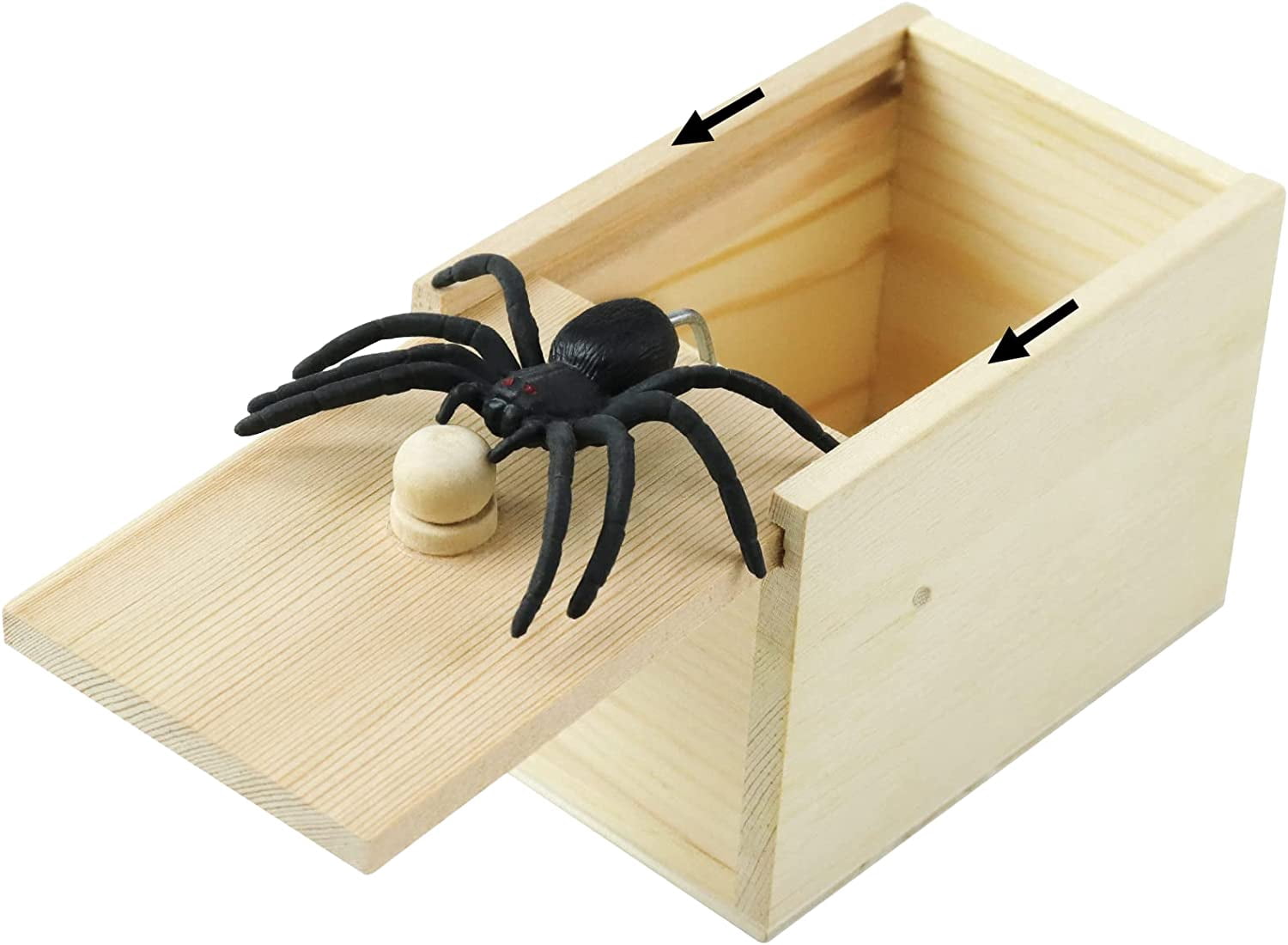 Gooswexmzl Spider Scare Prank Box, Pop Out Rubber Spider Handmade ...