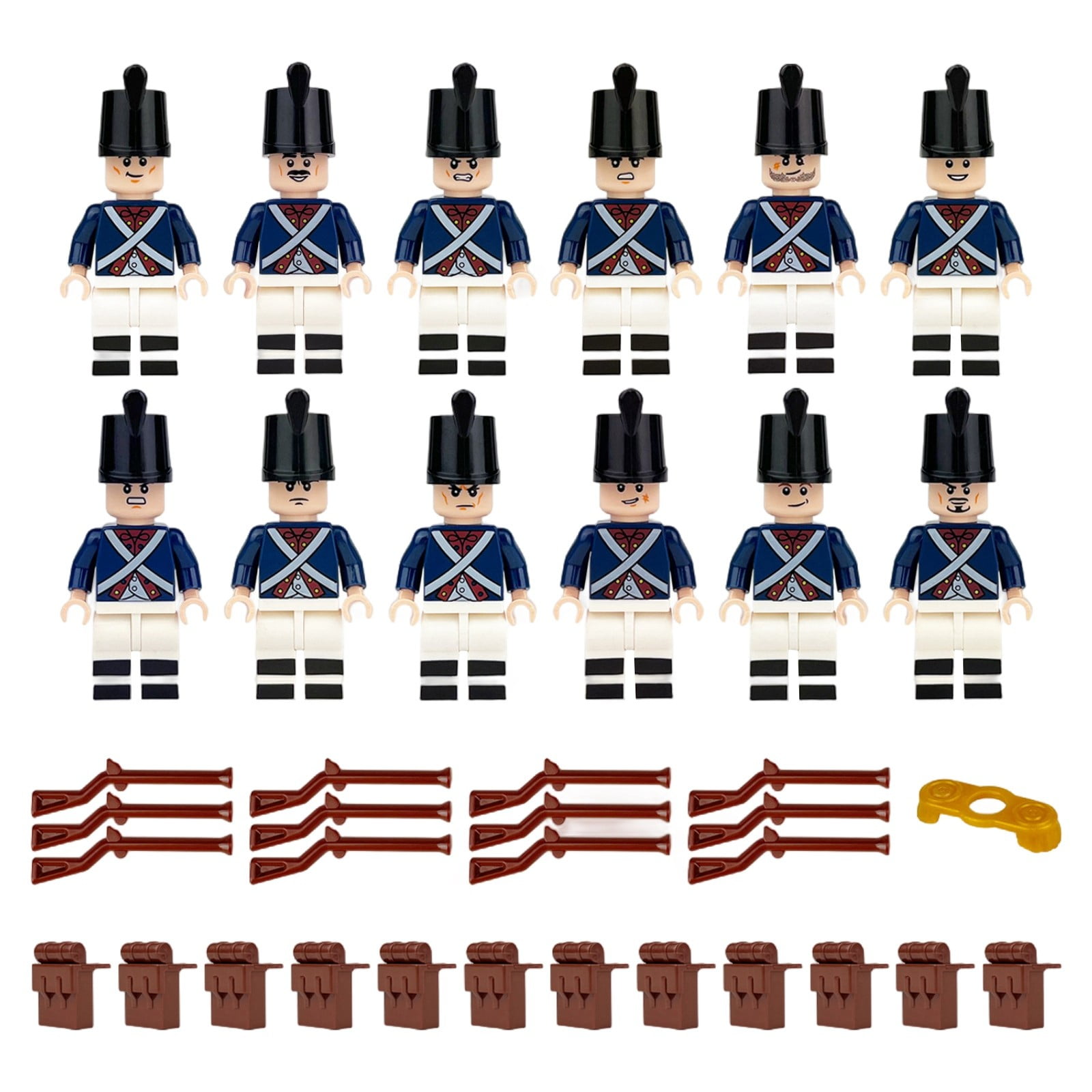 Goote Royal Soldiers Action Minifigurines Building Blocks - 1.77Inch ...