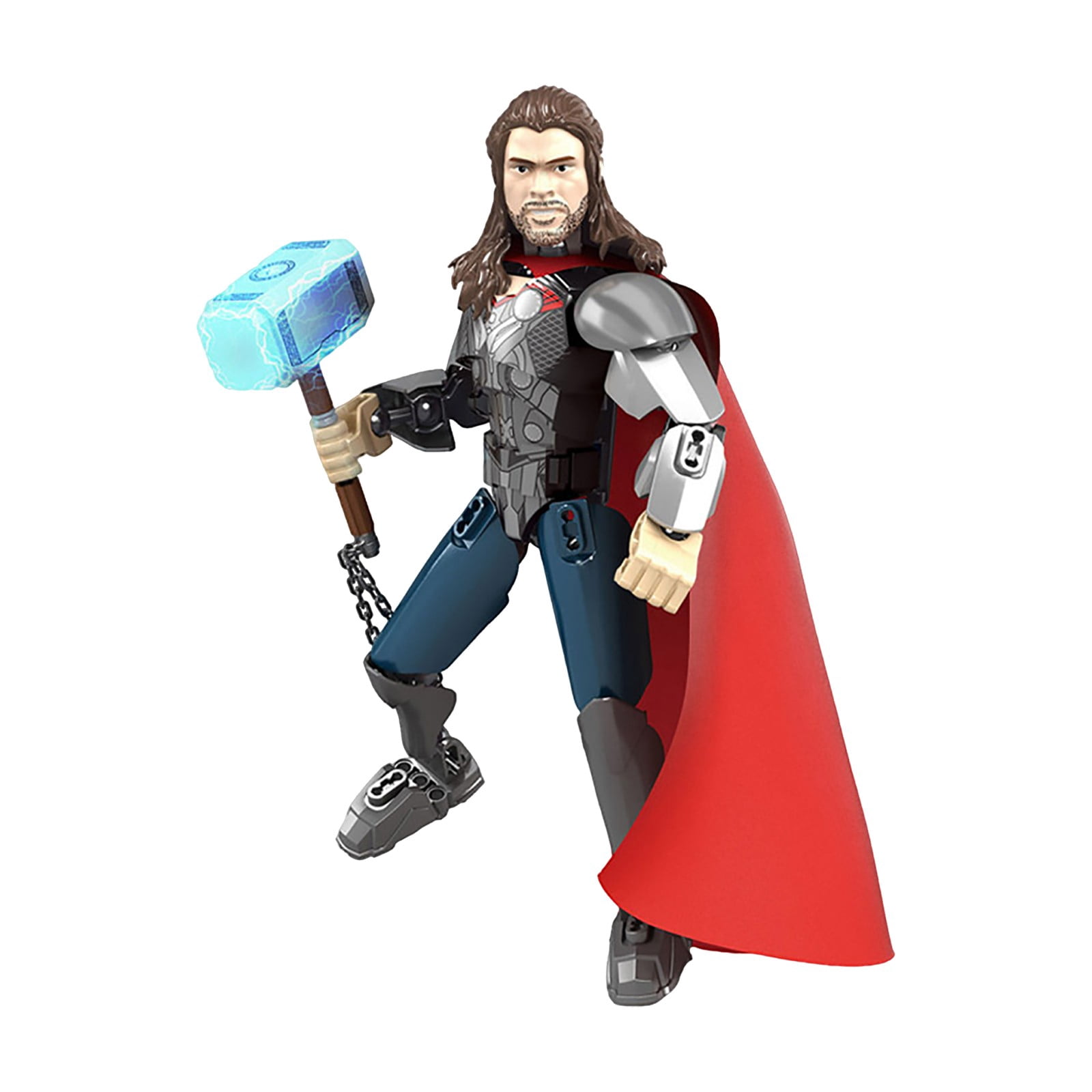 Goote Thor Action Figure Building Blocks Superhero Toys 7.8Inch ...