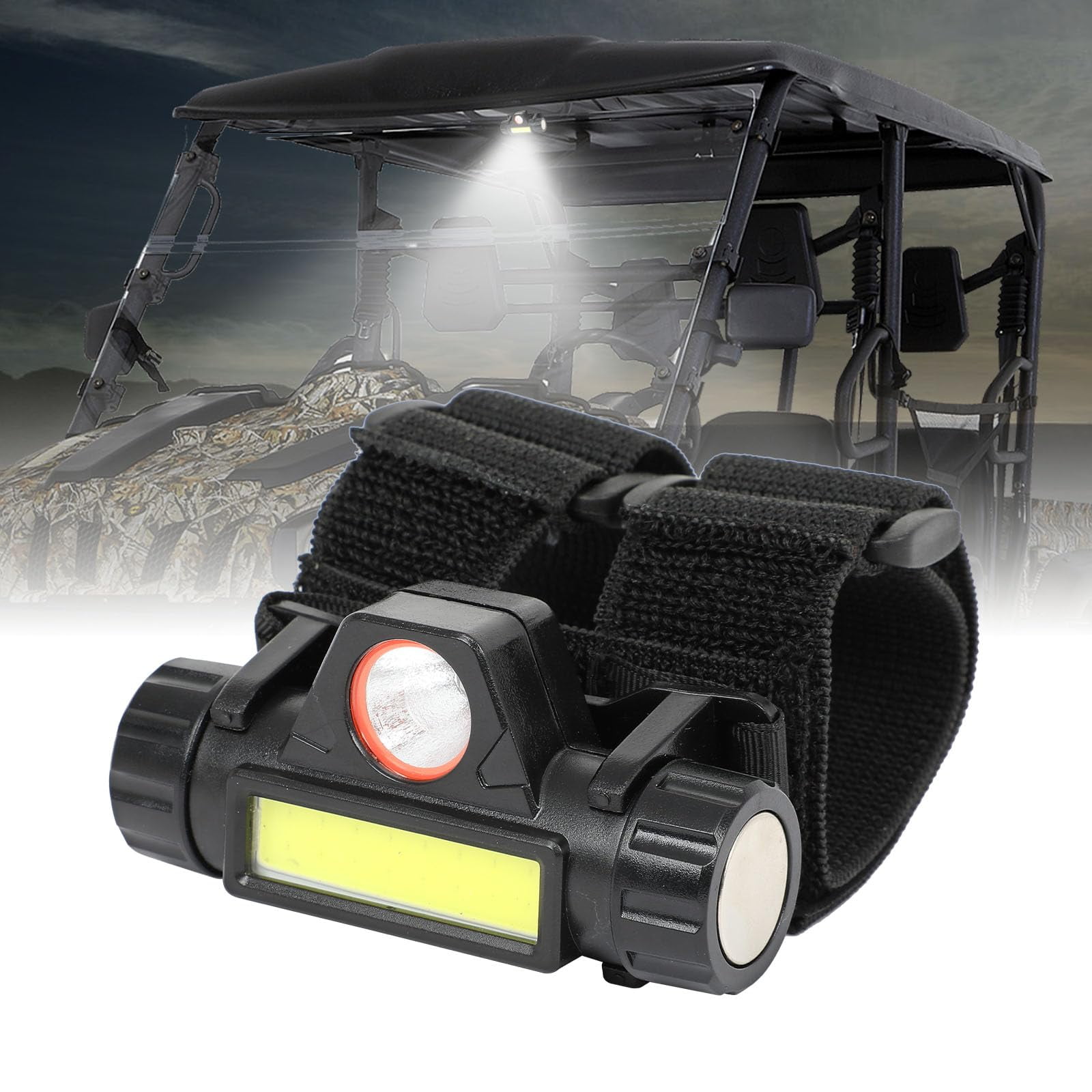 Goottan UTV Dome LED YPF5 Light - Roll Bar Mount, Spot/Flood Combo Beam ...