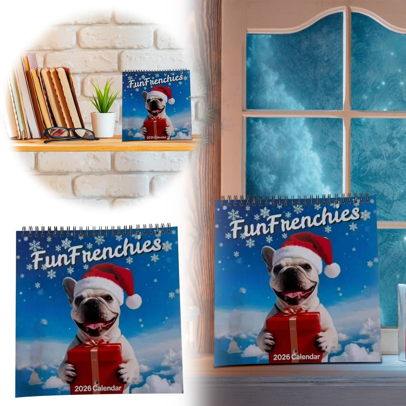 Goowood 2026 French Bulldog Wall Calendar Large 12 Month Planner Funny ...