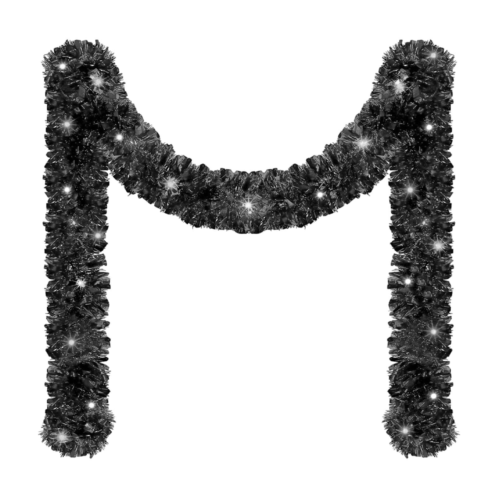 Goowood 5M/16.4FT Pre-Lit Tinsel Garland with LED Lights Flexible ...