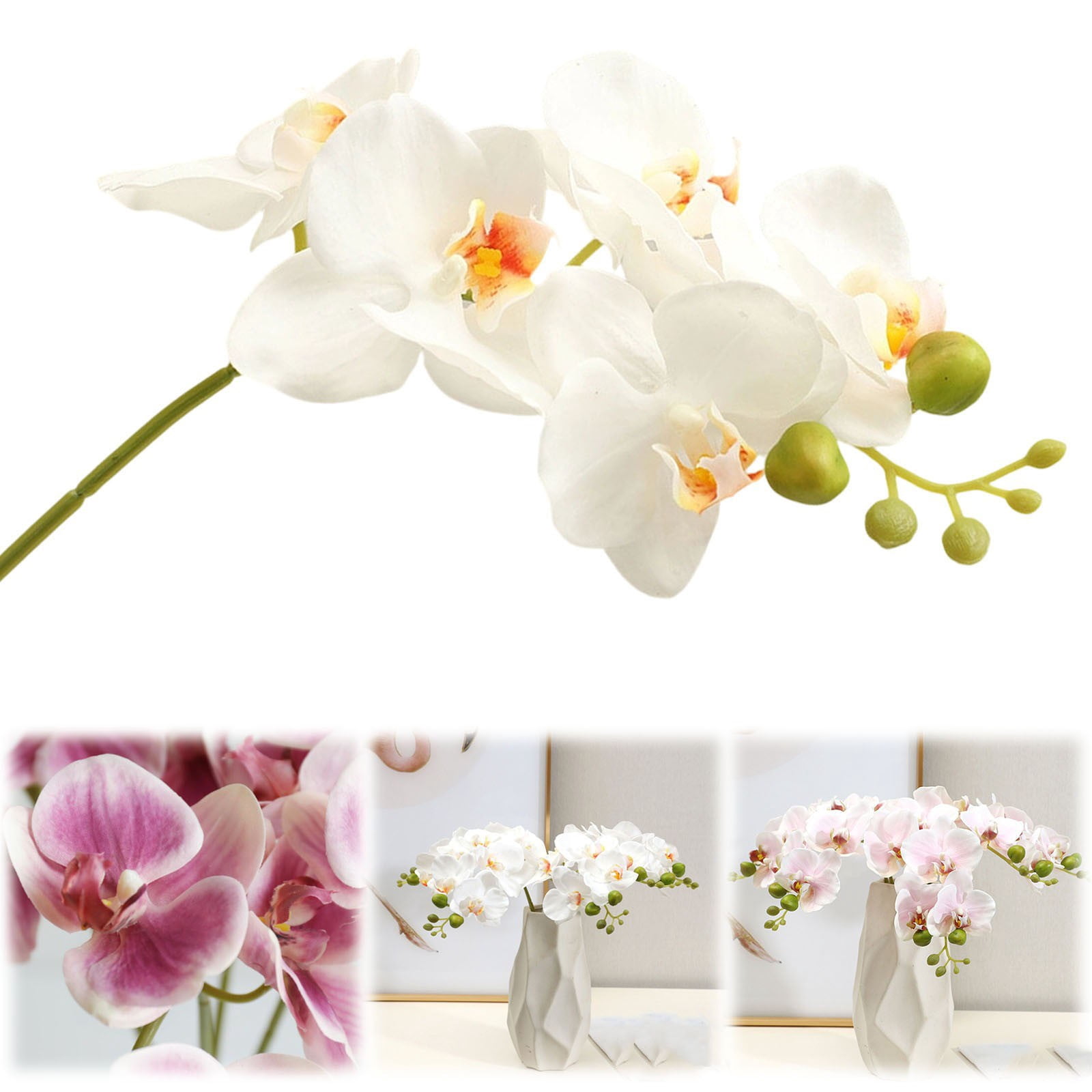 Goowood Artificial Butterfly Orchid – Real Flowers For Dining Table ...