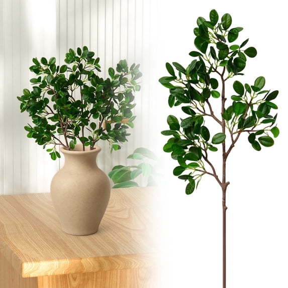Goowood Artificial Olive Branches Faux Greenery Stems for Vase Filler ...