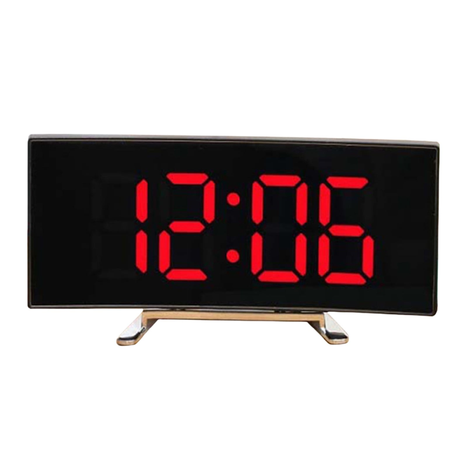 Goowood Digital Alarm Clock for Bedrooms Large LED Mirror Display ...