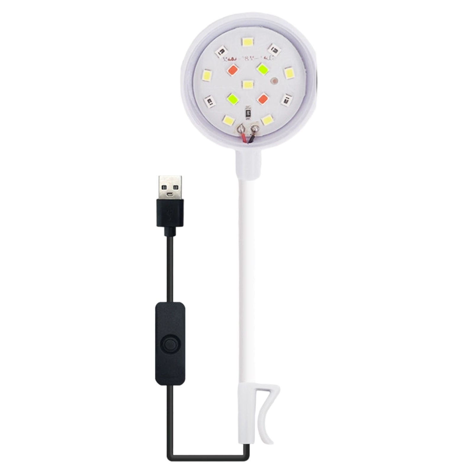 Goowood LED Aquarium Light Clip On Fish Tank Spotlight RGB Color ...