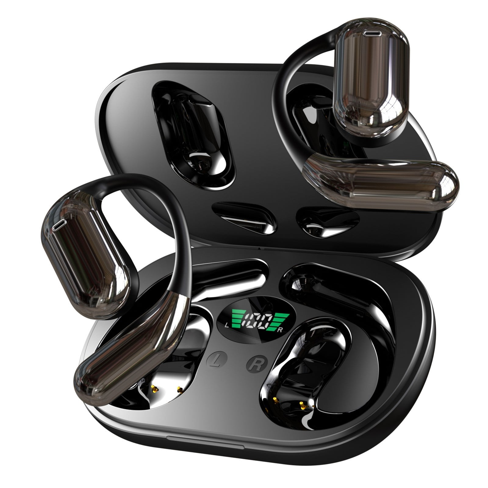 Goowood Open Ear Headphones with AI Translation Bluetooth Wireless ...