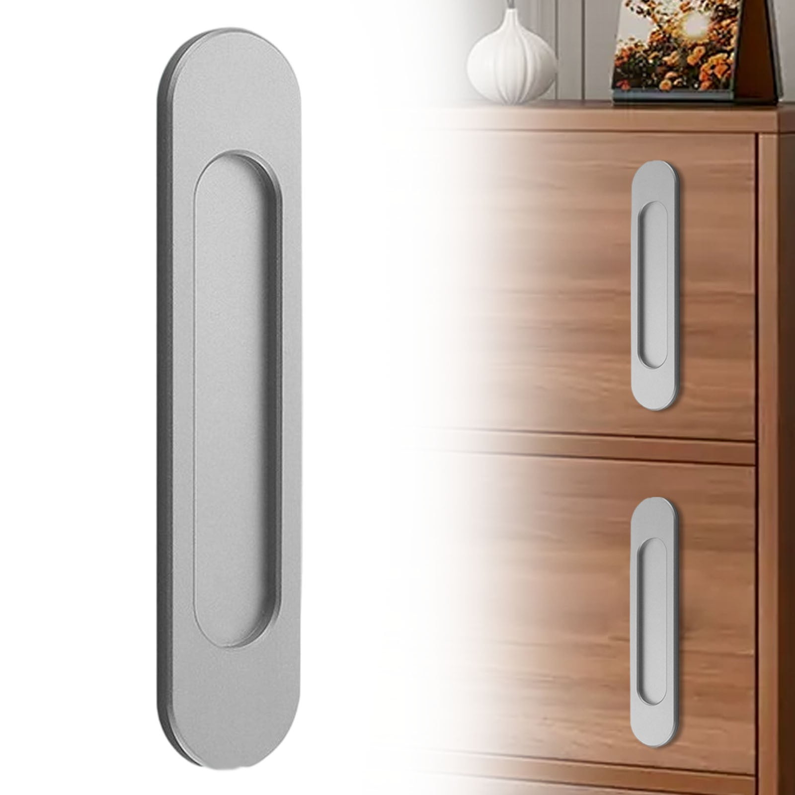 Goowood Stick Sliding Door Pulls Aluminum Alloy Flush Pull Punch Free ...