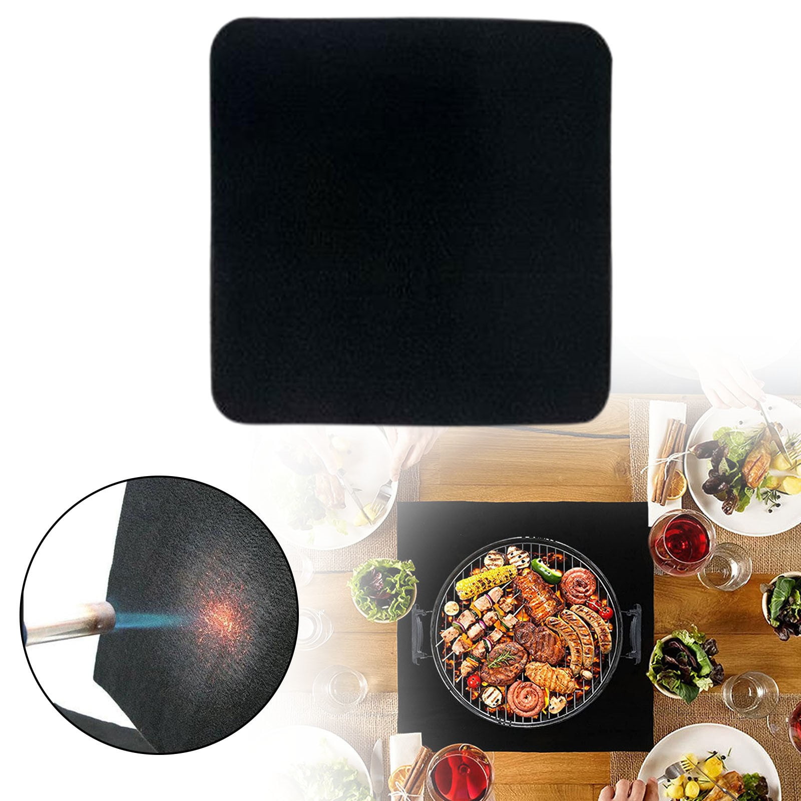 Goowood Welding Blanket Fireproof Carbon Felt Soldering Mat Heavy Duty ...