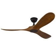 Mocha XL Indoor and Outdoor 8-Blade Smart Ceiling Fan 66in Brushed ...