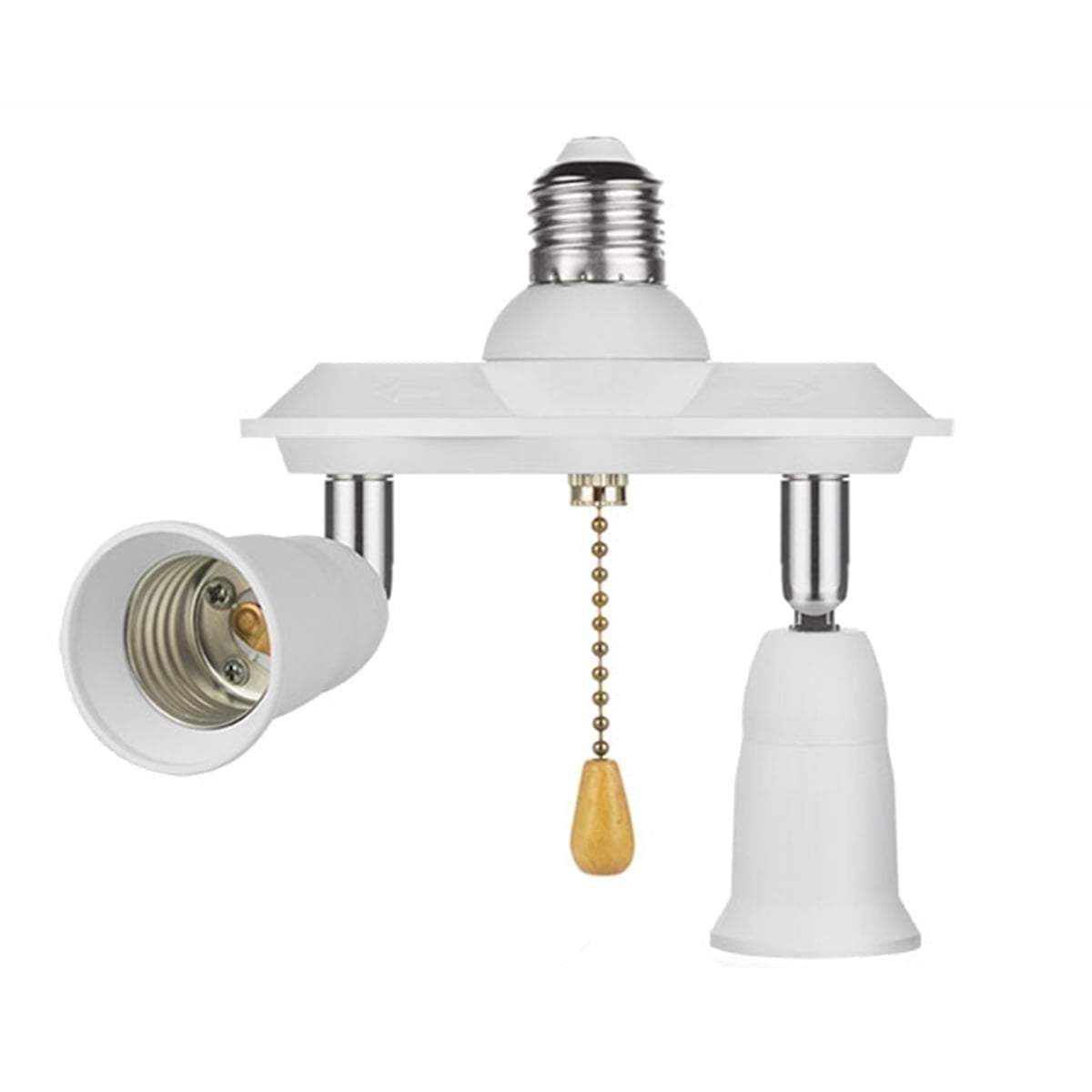 Goozegg Dual Electric Lamp Pull Chain Light Socket Adapter E26 E27 ...
