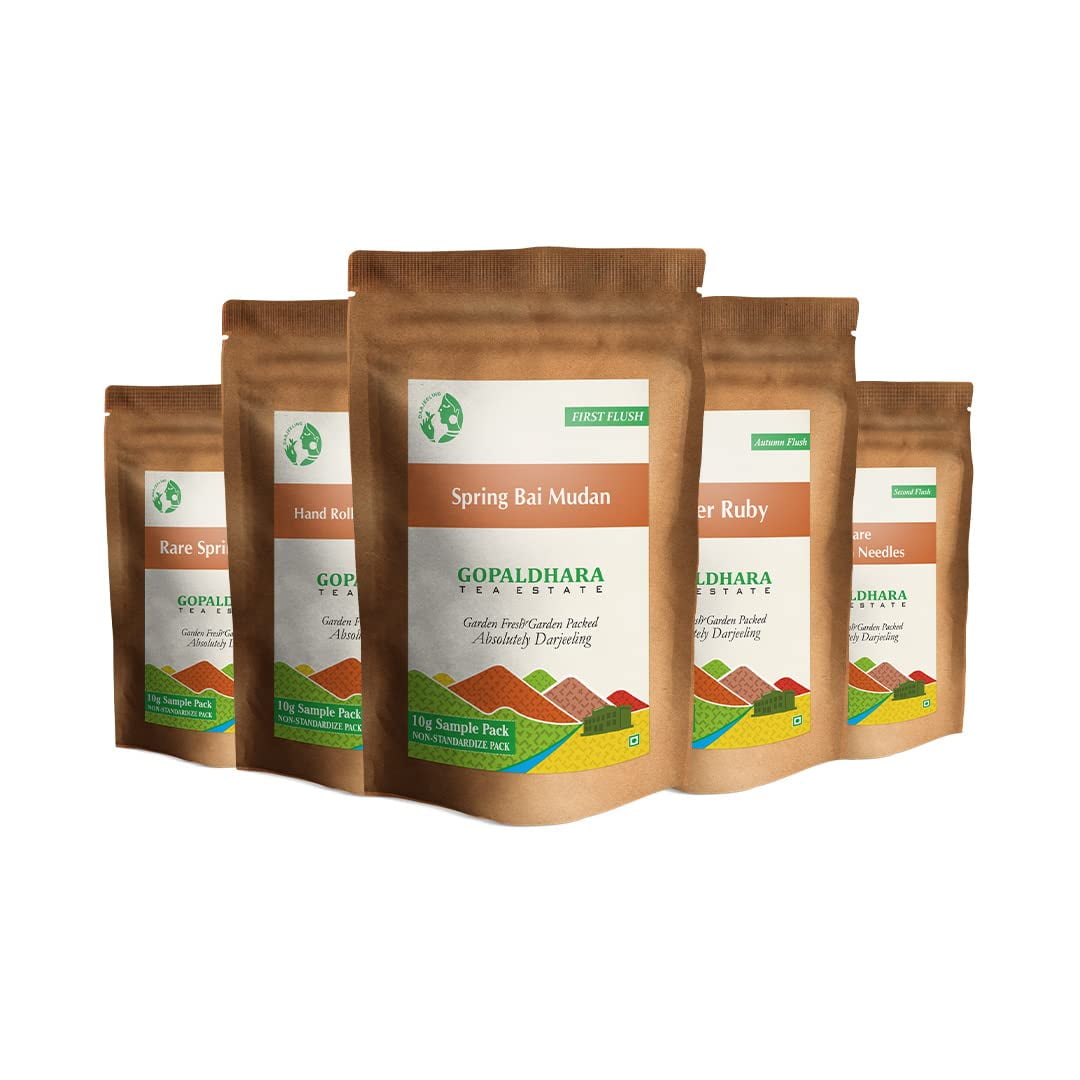Gopaldhara Darjeeling Tea Finest Rohini First Flush Tea Sample Pouches ...