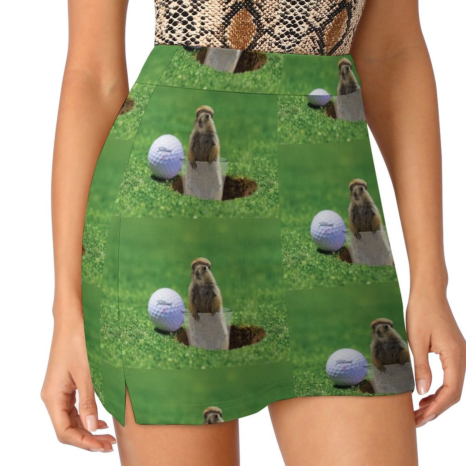 Gopher Golf Light Proof Trouser Skirt Women's clothing korean ladies summer Skirt satin midi ...