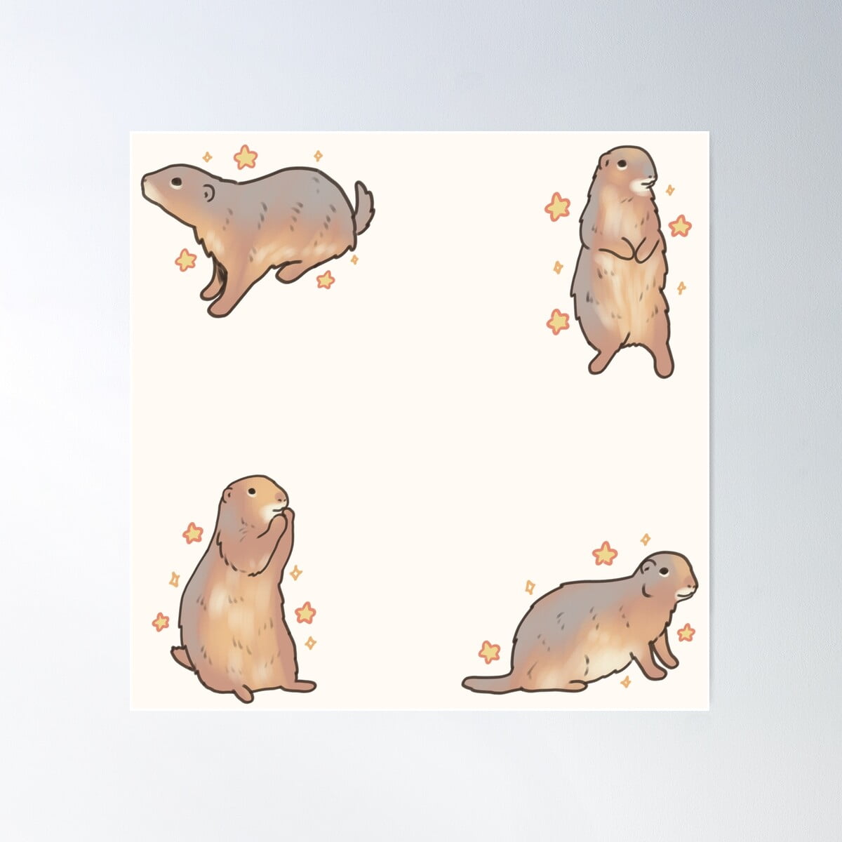 Gopher Pack Poster Wall Art, Modern Wall Decor For Living Room Bedroom ...