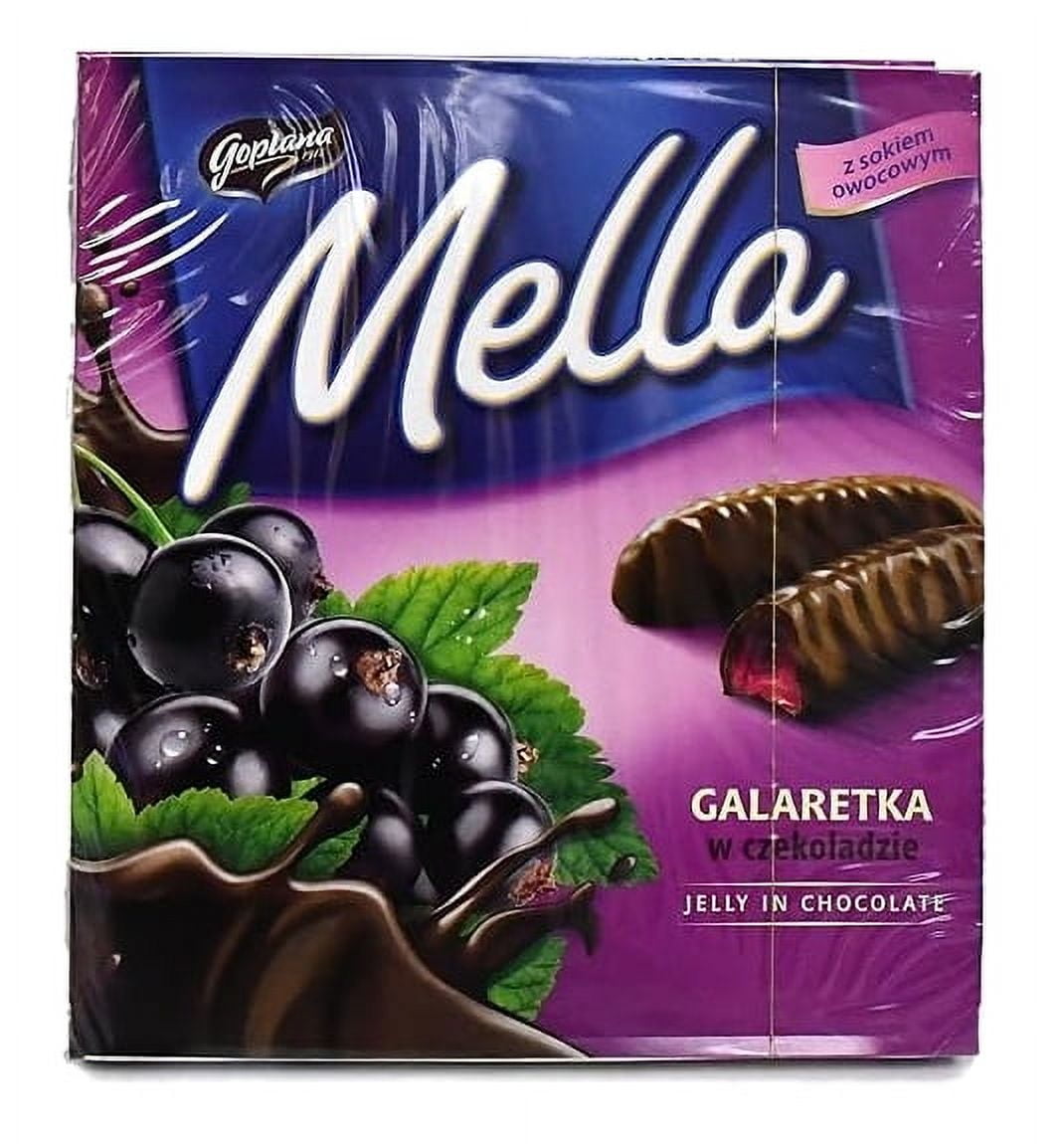 Goplana Mella Chocolate Glazed Black Currant Jelly Candy 190g / 6.7 oz ...